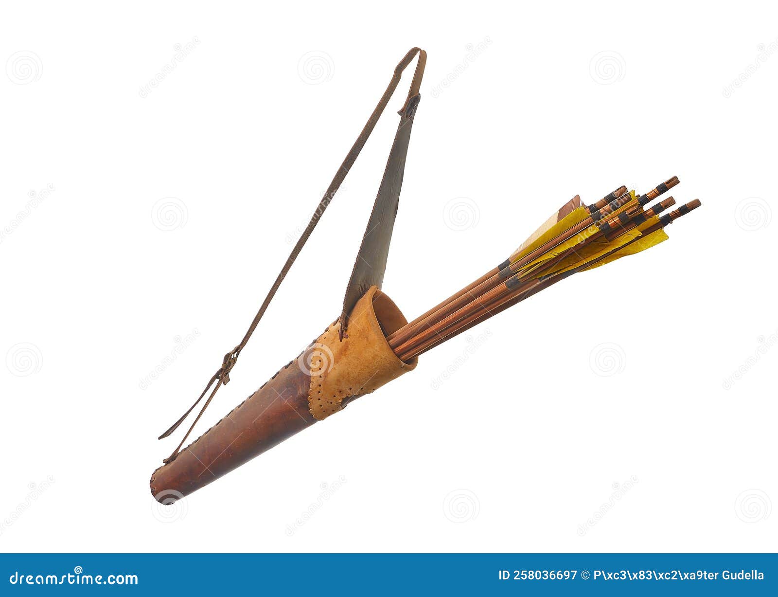 Quiver with arrows stock image. Image of isolated, detail - 258036697