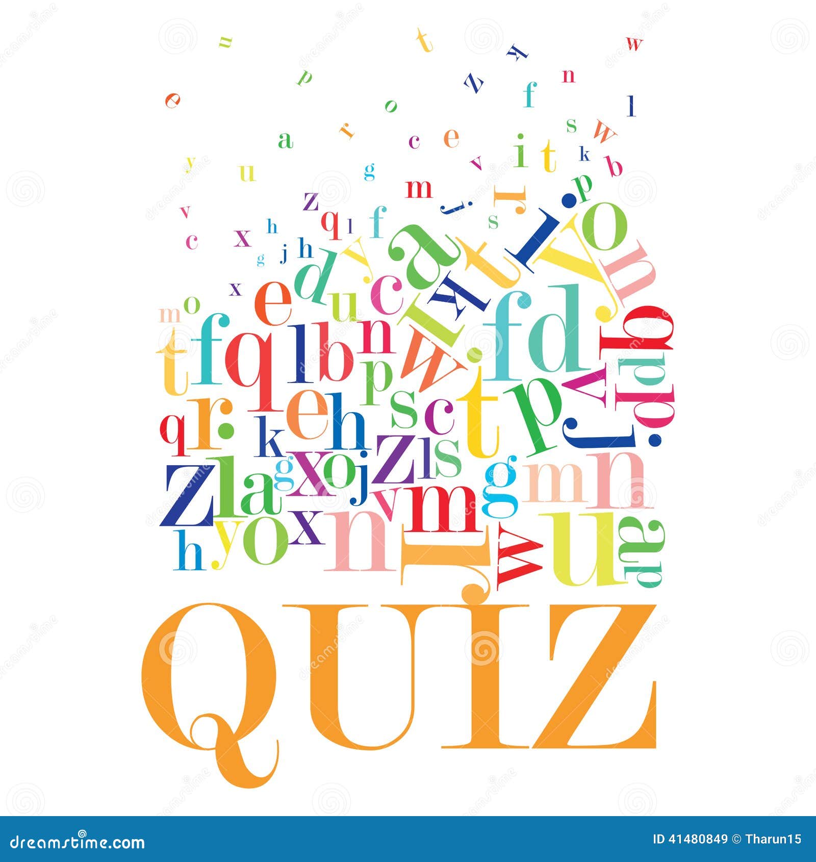 Quiz stock abbildung. Illustration von bewerten, konzept - 41480849