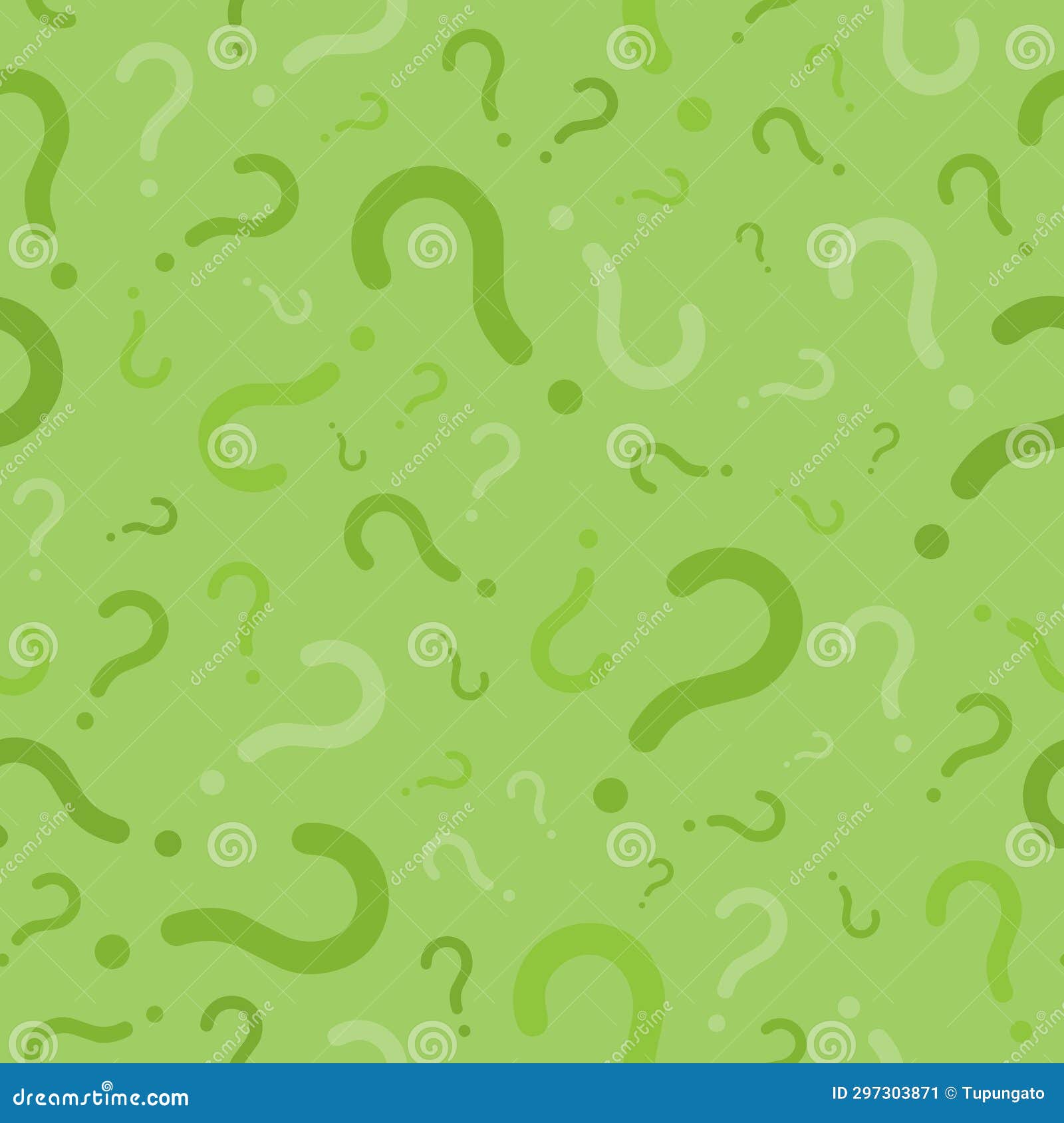 Quiz Background - Green Question Texture Stock Vector - Illustration of ...