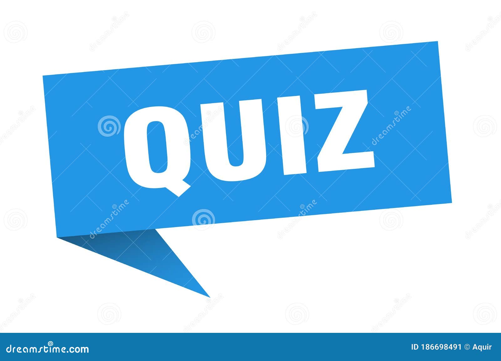 Quiz Banner. Quiz Speech Bubble Stock Vector - Illustration of element ...