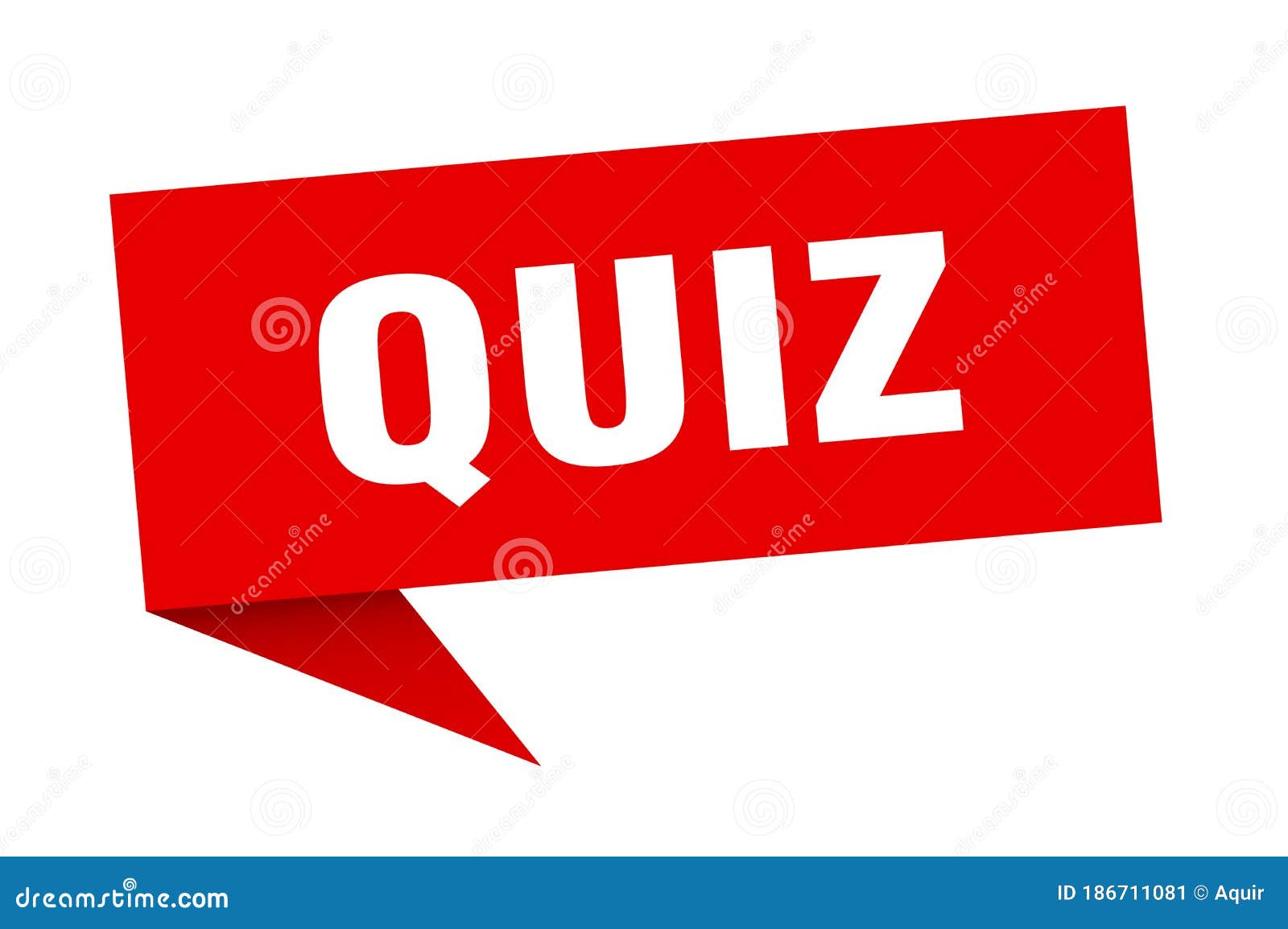 Quiz Banner. Quiz Speech Bubble Stock Vector - Illustration of template ...