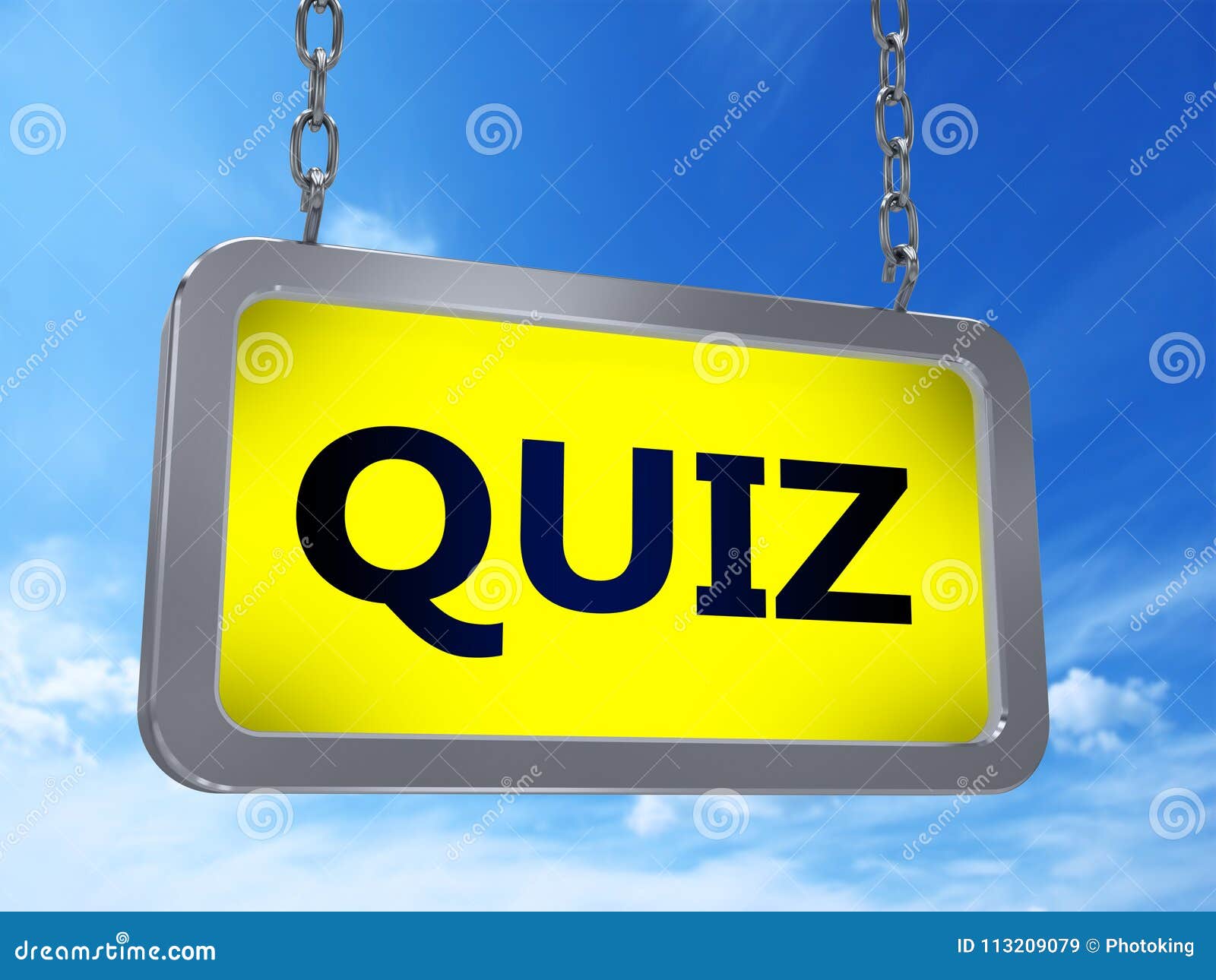 Quiz Yellow Word Text On White Background Royalty-Free Stock Photo ...