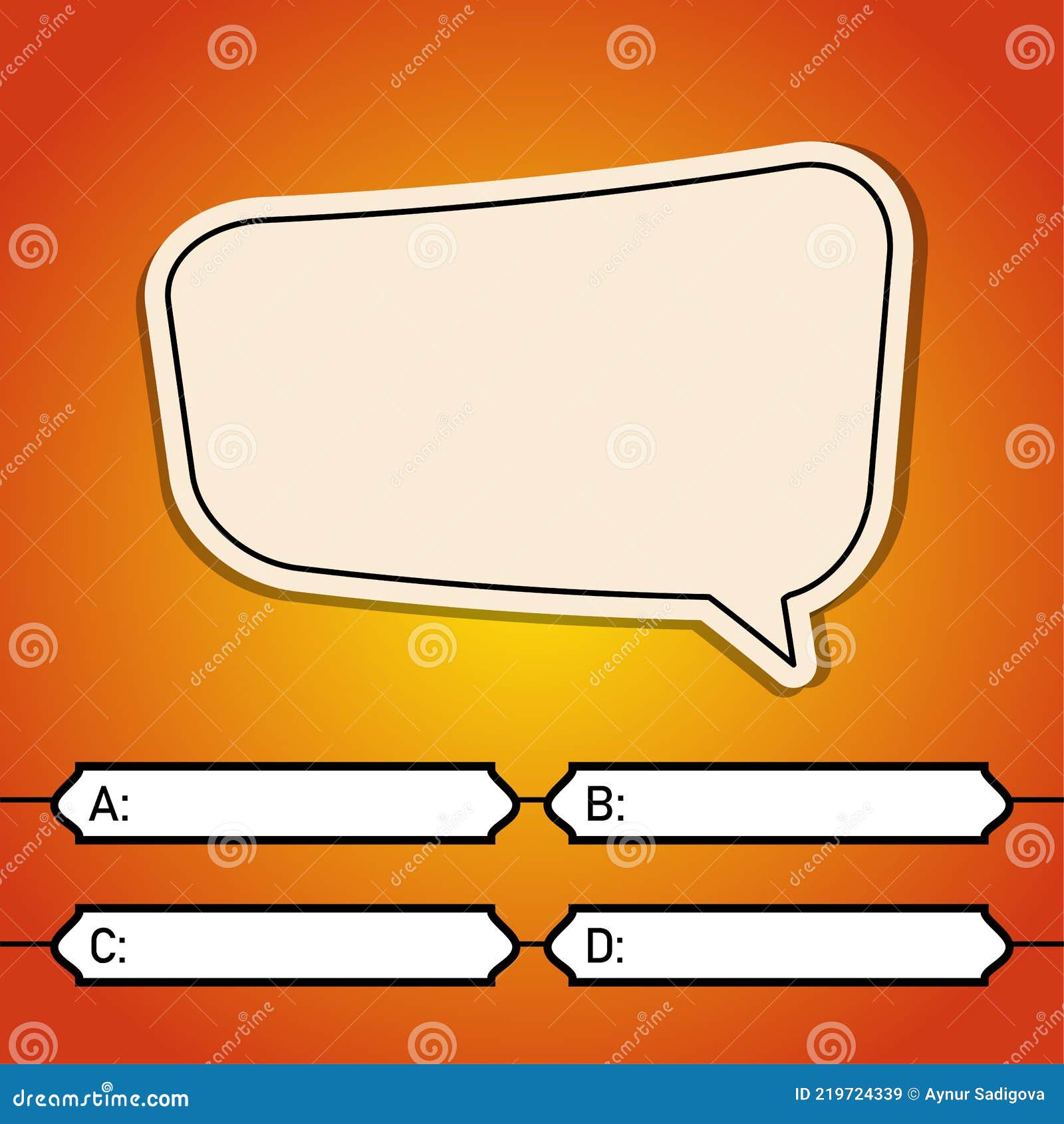 Quiz Game Vector Illustration. Test, Exam, Answer, Education, Learning ...