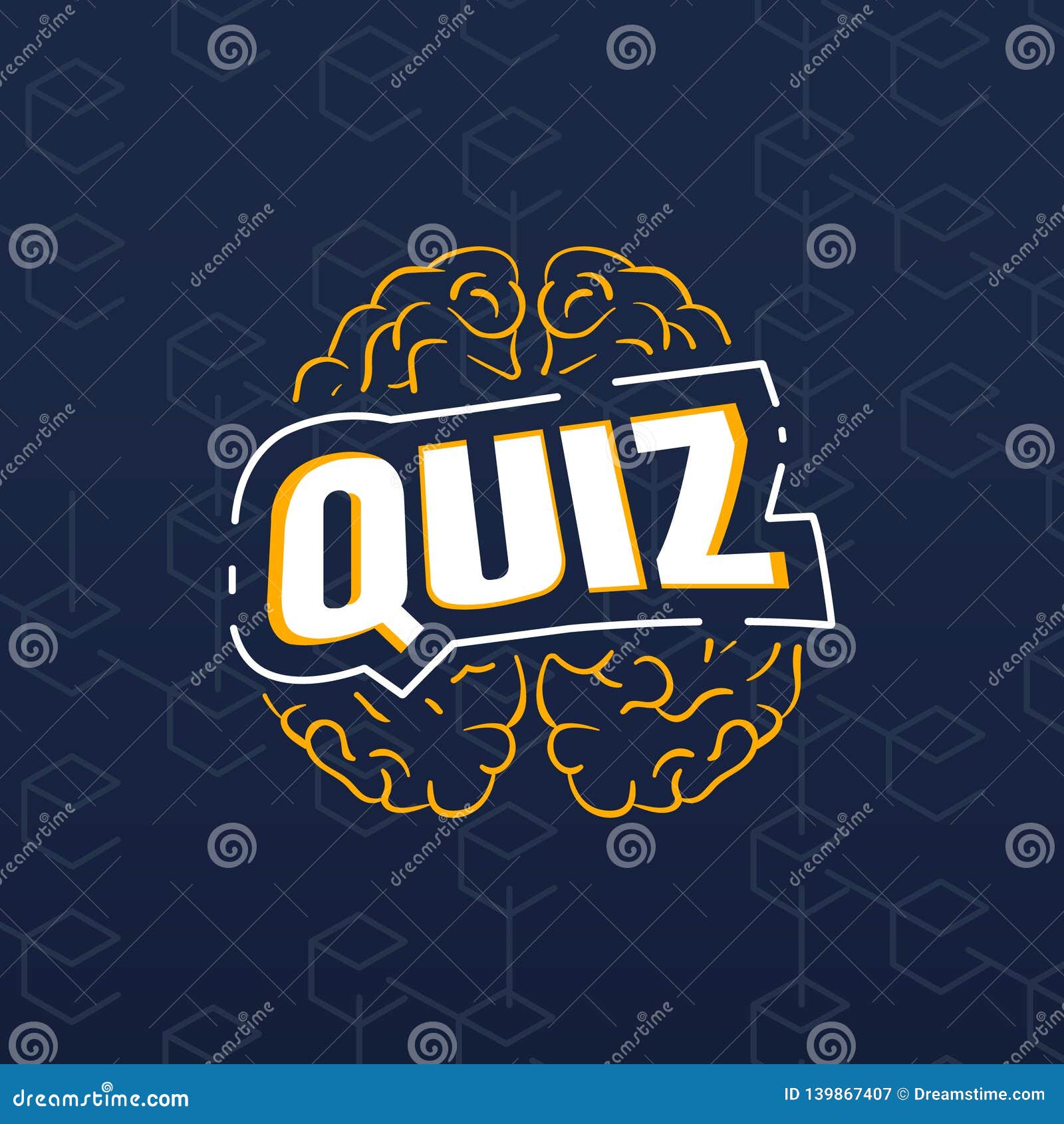 Quiz Icon / Logo. Art Illustration Stock Illustration - Illustration of ...