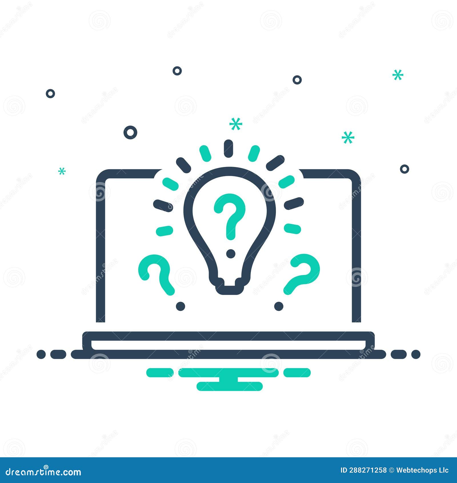 Mix Icon for Quiz, Question and Test Stock Vector - Illustration of ...