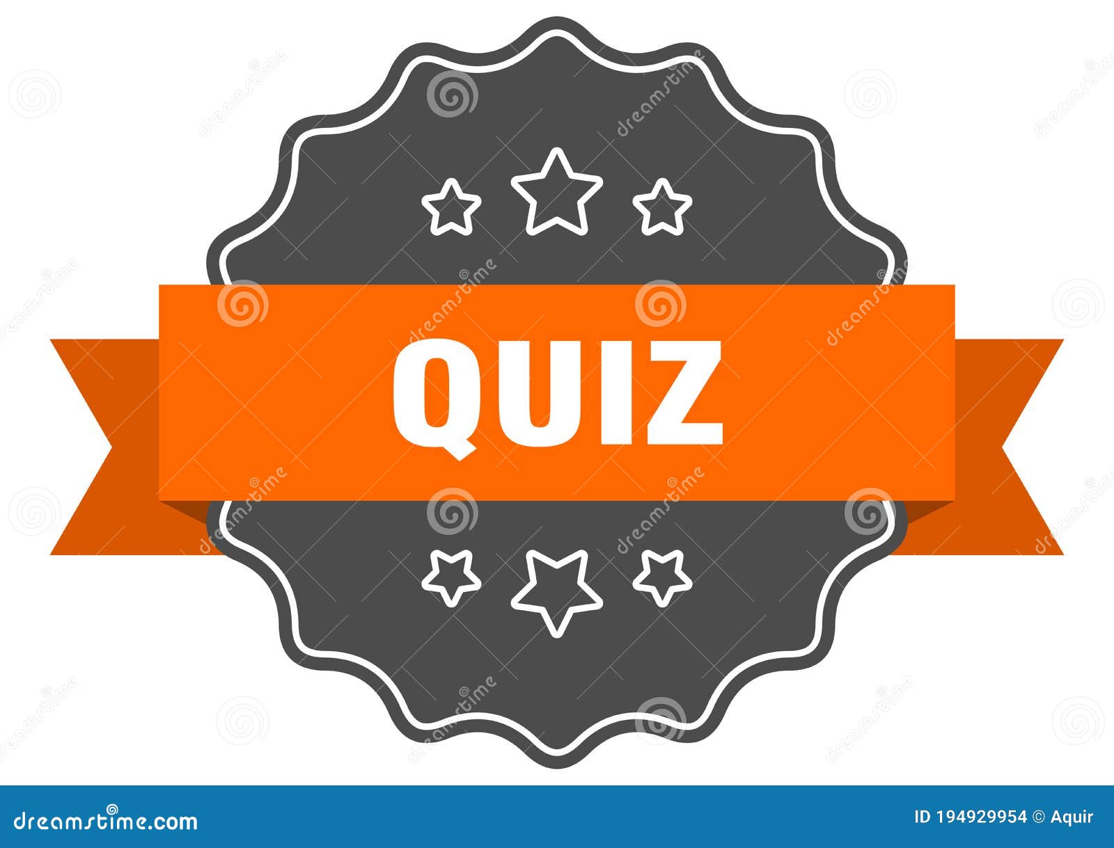 Quiz Label. Quiz Isolated Seal. Sticker. Sign Stock Vector ...