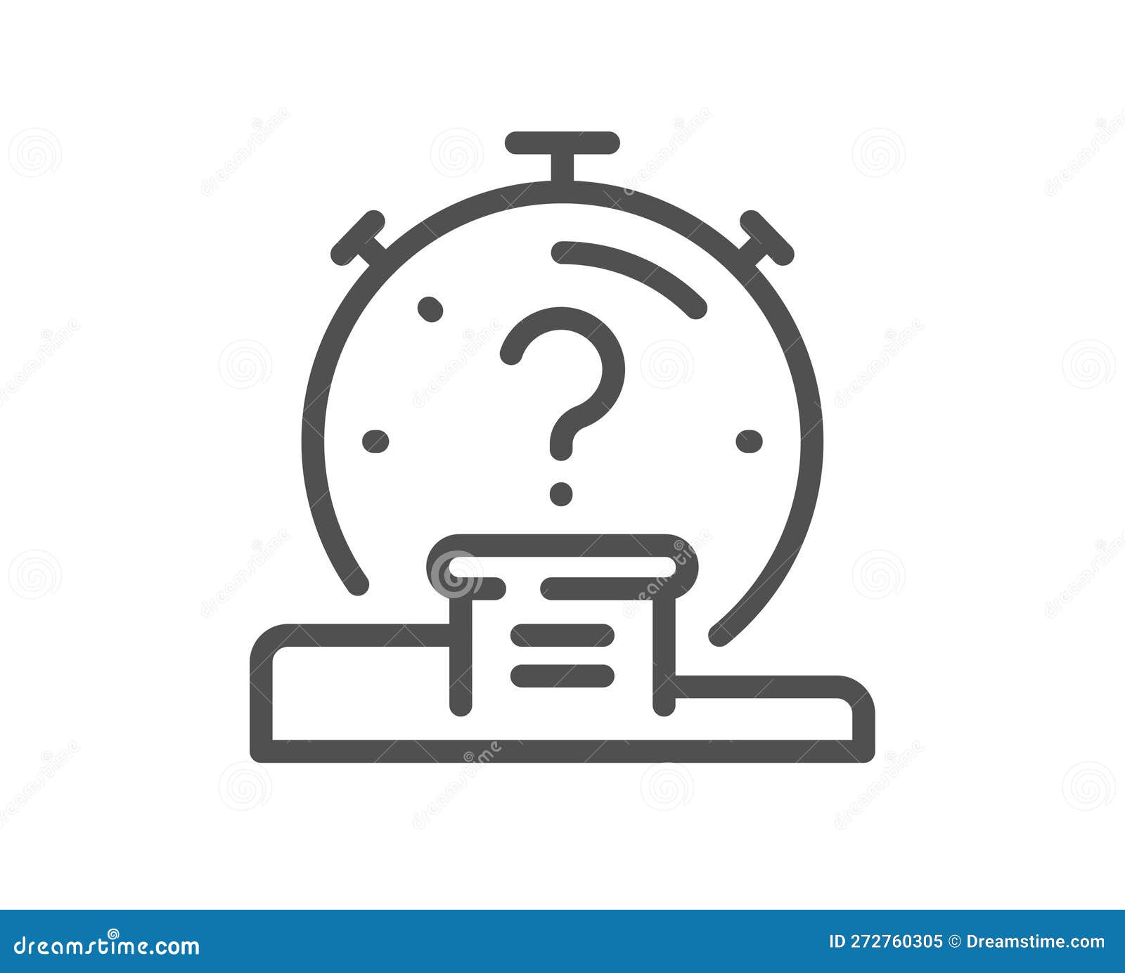 Quiz Line Icon. Timer with Question Mark. Vector Stock Vector ... Quiz Line Icon. Timer with Question Mark. Vector Stock Vector ...