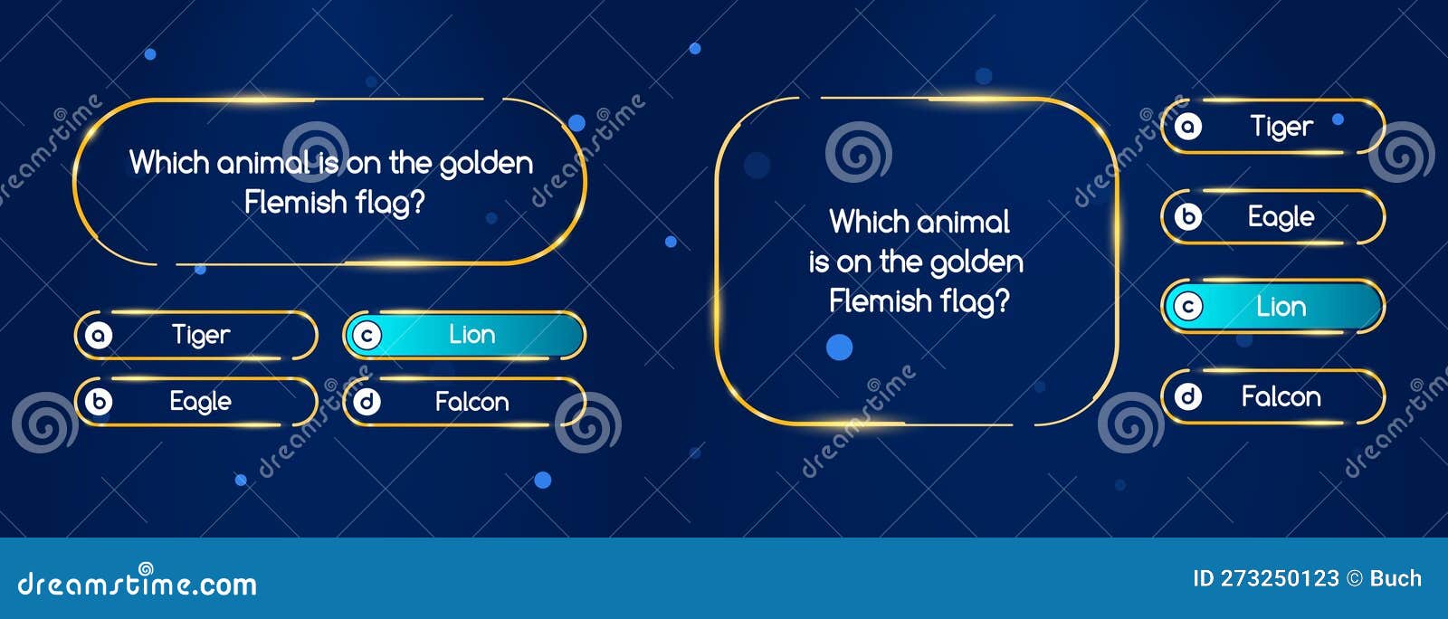 Quiz Questions and Test Menu Choice Digital Game Stock Vector ...