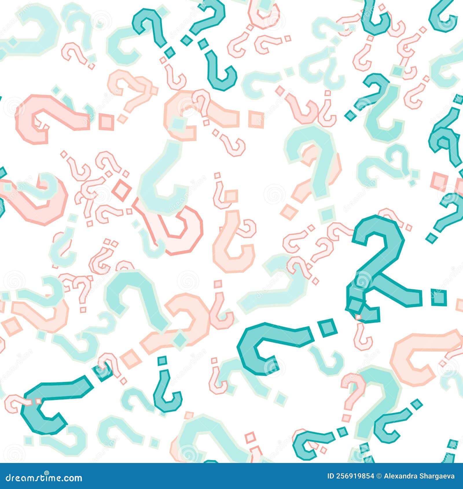 Quiz Seamless Pattern. Question Marks, Doubt, Faq Stock Vector - Illustration of endless ...