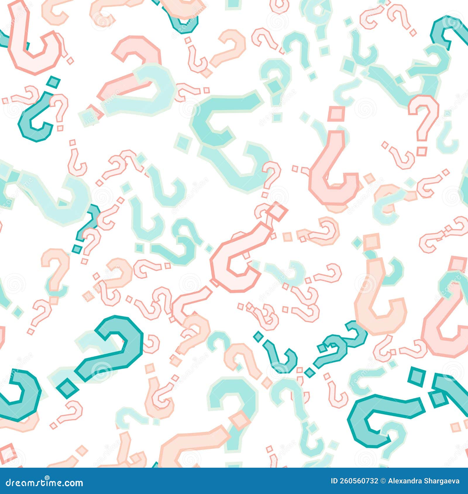 Quiz Seamless Pattern. Question Marks, Doubt, Faq Stock Vector ...