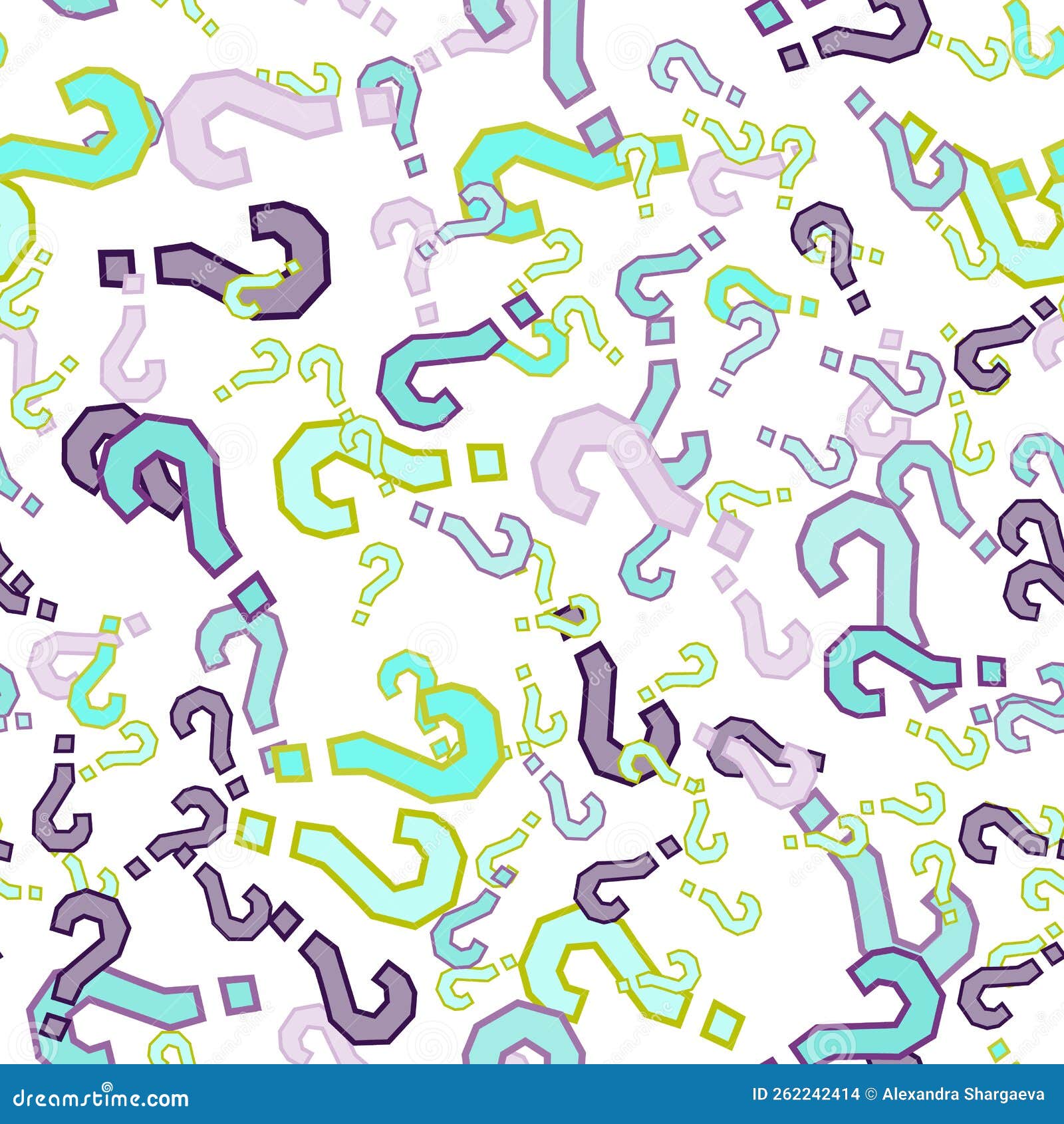 Quiz Seamless Pattern. Question Marks, Doubt, Faq Stock Vector - Illustration of inquiry ...