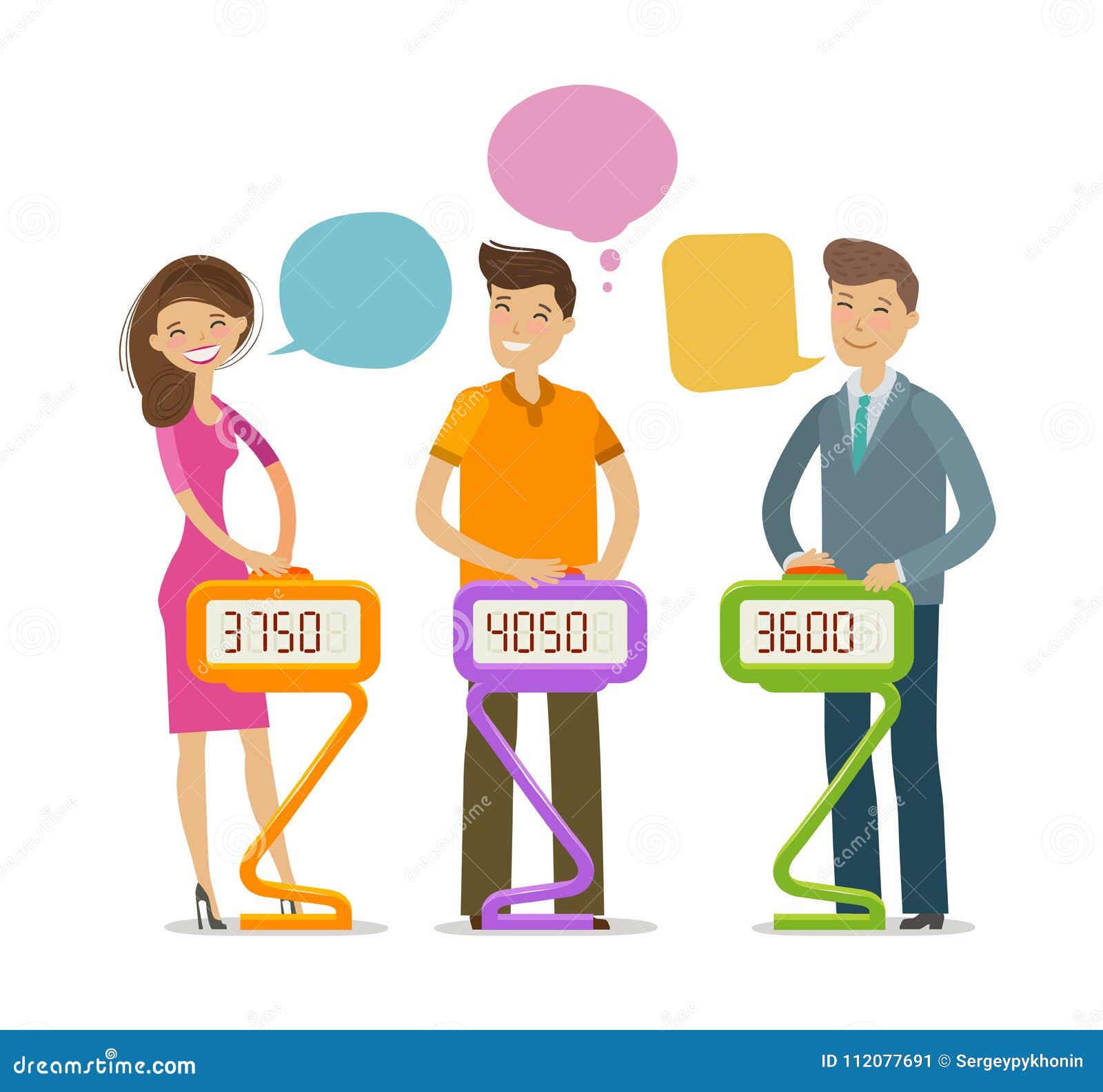 Quiz TV Show Flat Vector Illustration. People Cartoon Characters ... Quiz TV Show Flat Vector Illustration. People Cartoon Characters ...
