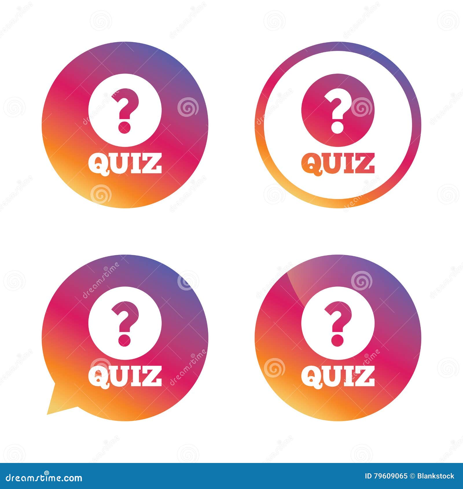 Quiz Sign Icon. Questions and Answers Game. Stock Vector - Illustration ...