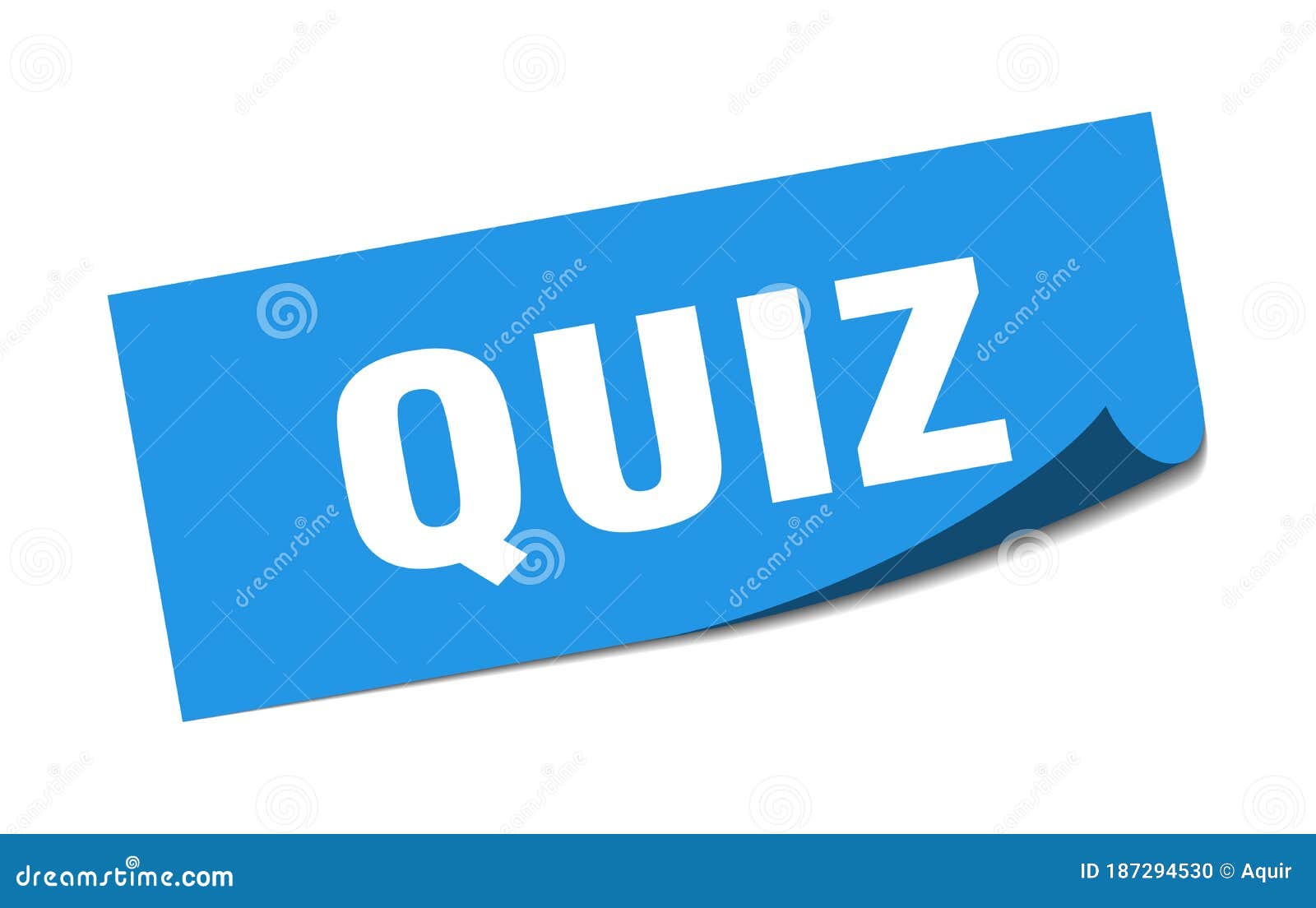 Quiz Sticker. Quiz Square Isolated Sign Stock Vector - Illustration of ...