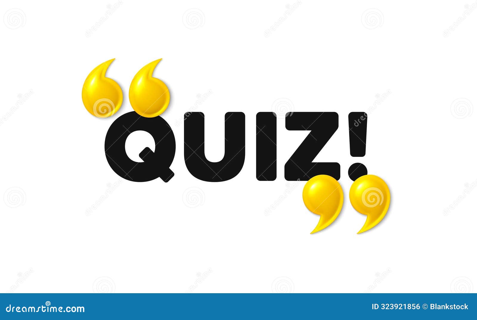 Quiz Symbol. Answer Question Sign. 3d Quotation Marks. Vector Stock ...