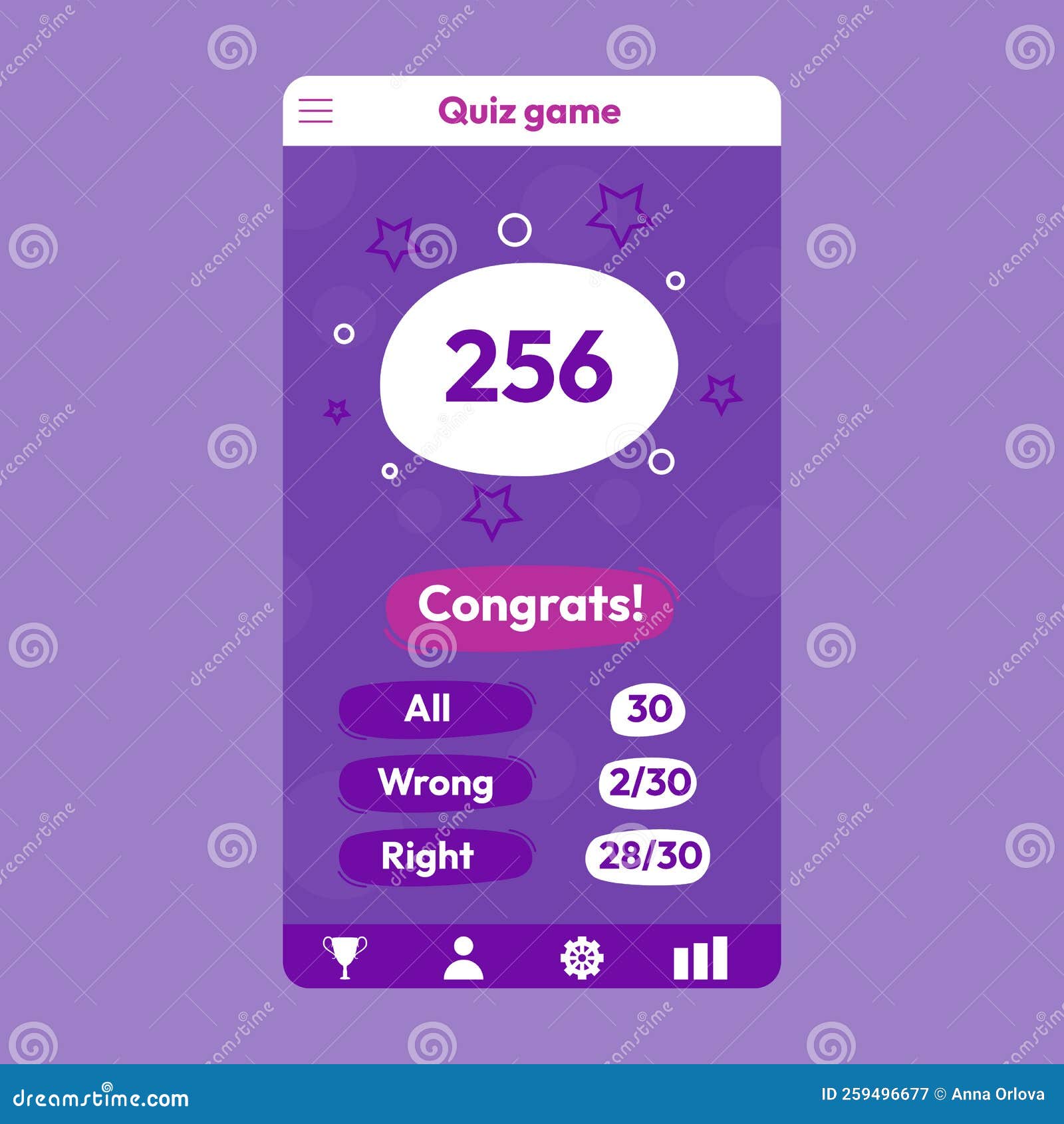 Quiz Test Lottery Millionaire Menu Template. Quiz Game Frame ...