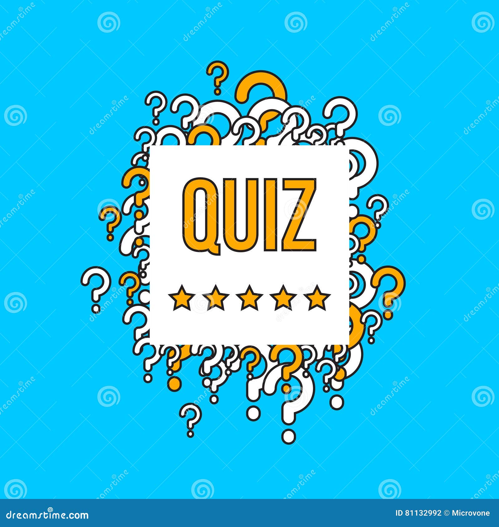 Quiz Test Vector Background with Question Marks Stock Vector ...