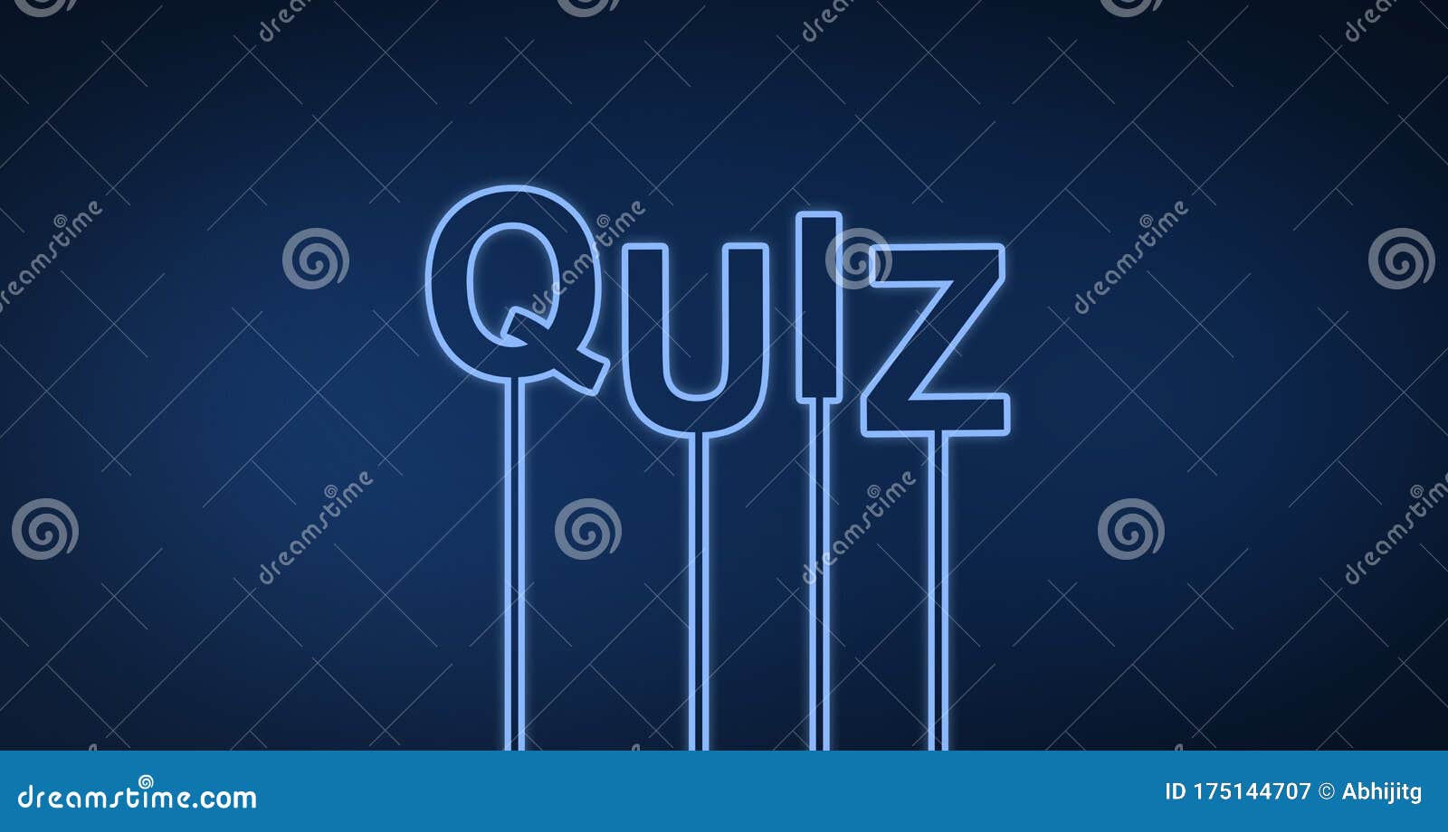 Quiz Text Concept on Blue Background, Digital Question Mark Background ...