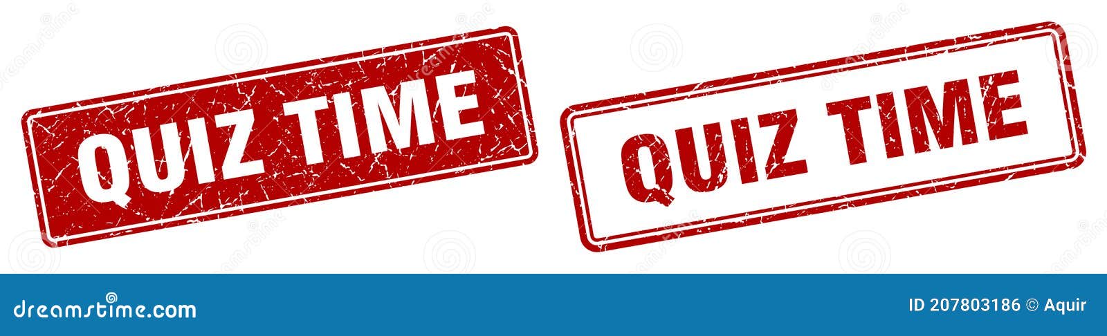 Quiz Time Stamp Set. Quiz Time Square Grunge Sign Stock Vector ...