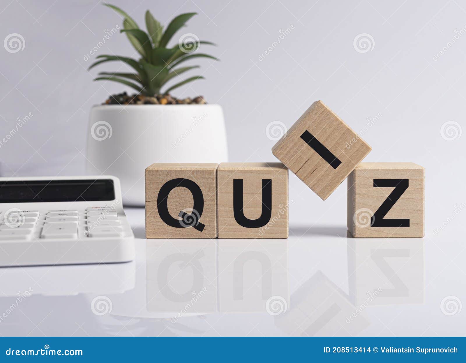 Quiz Word, Inscription. Question Game and Quest Concept Stock Photo ...