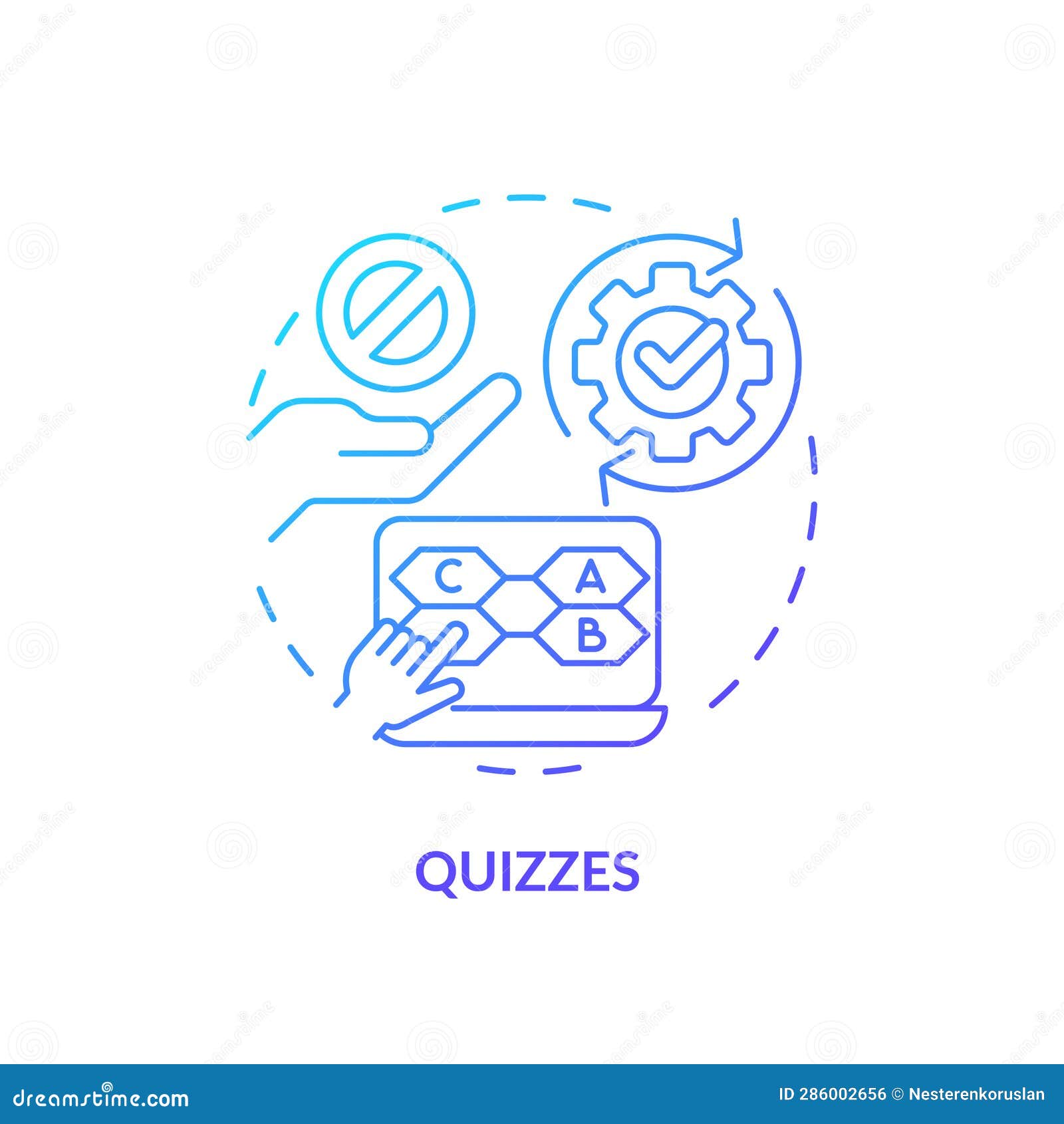 Quizzes Icon, Black Vector Sign With Editable Strokes, Concept ...
