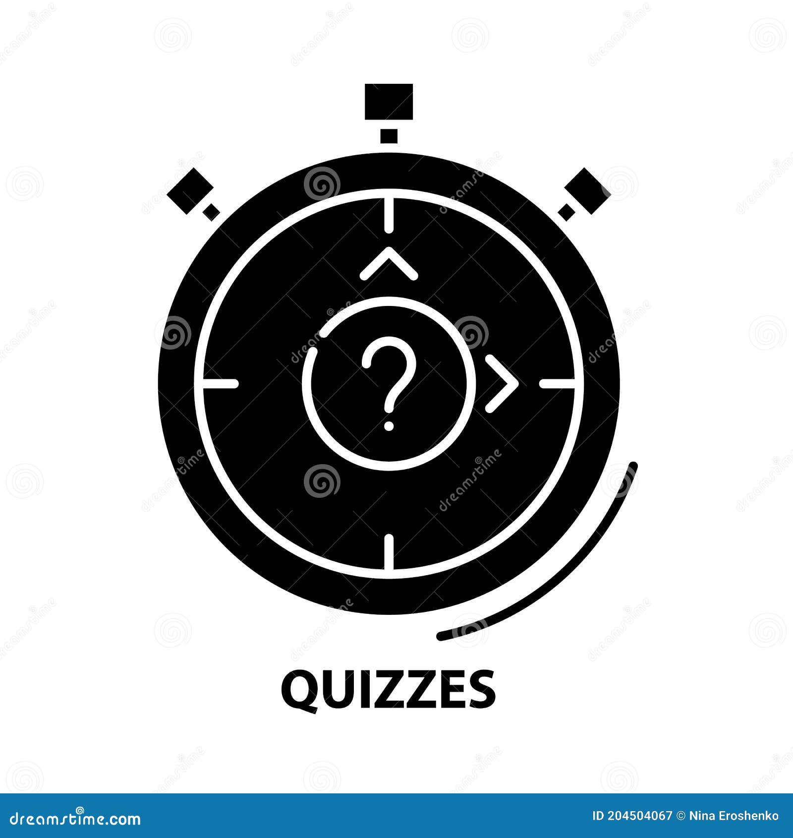 Quizzes Icon, Black Vector Sign with Editable Strokes, Concept ...