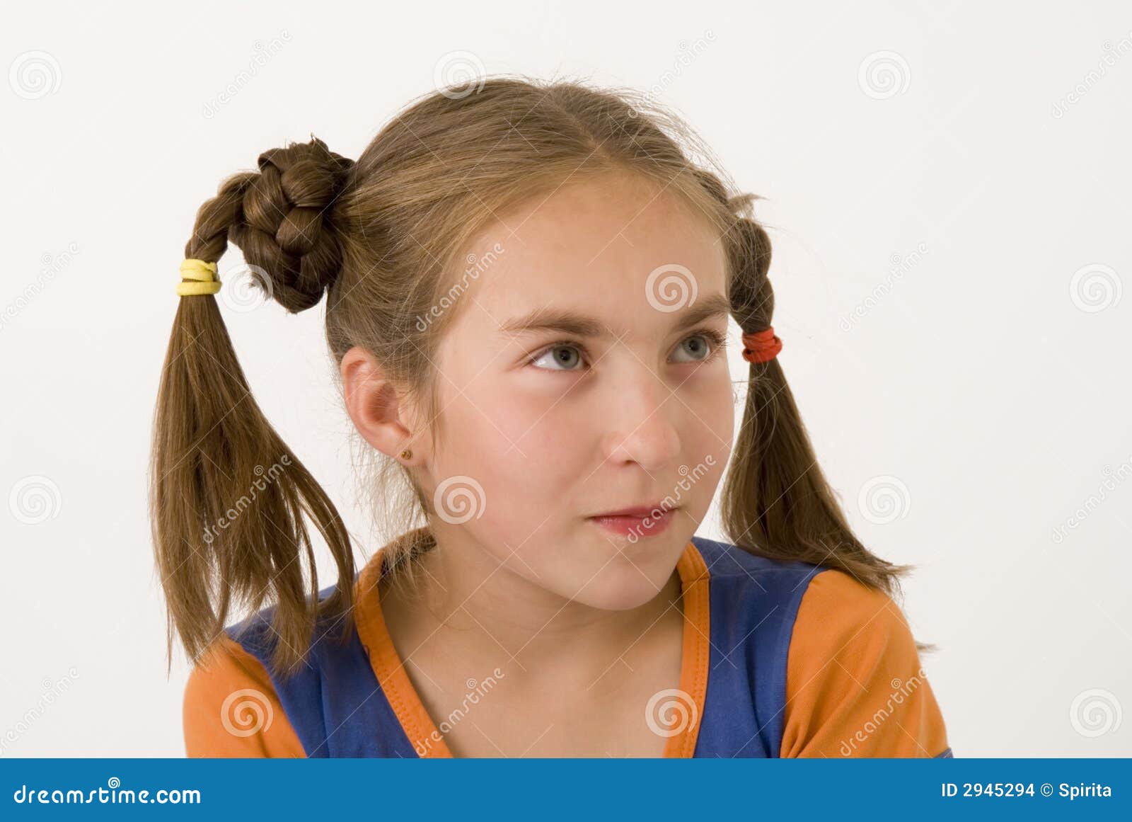 Quizzical glance stock photo. Image of attractive, face - 2945294