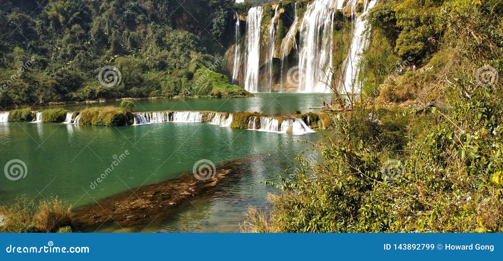 Jiulong Waterfall, Yunnan Province, China. Stock Image - Image of ...