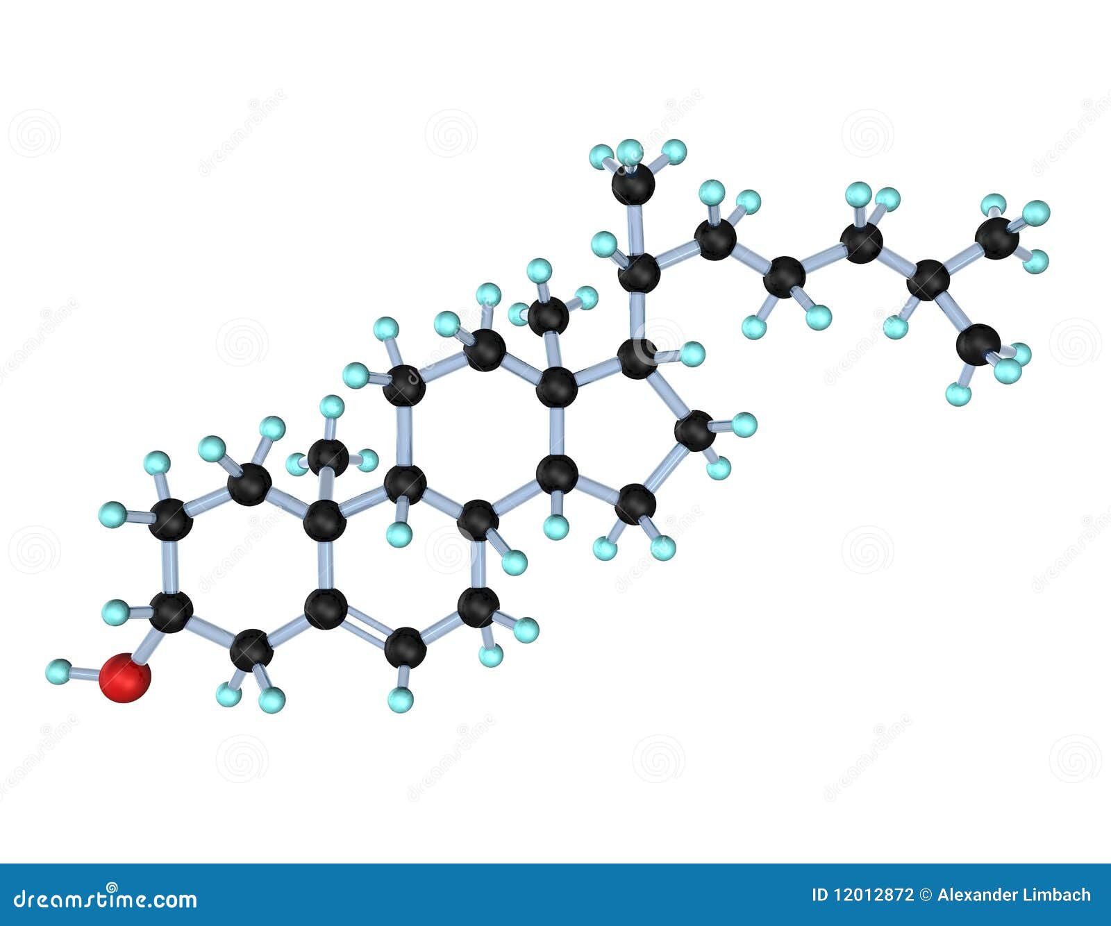Química Del Colesterol 3D De La Molécula Fotografía de archivo - Imagen ...