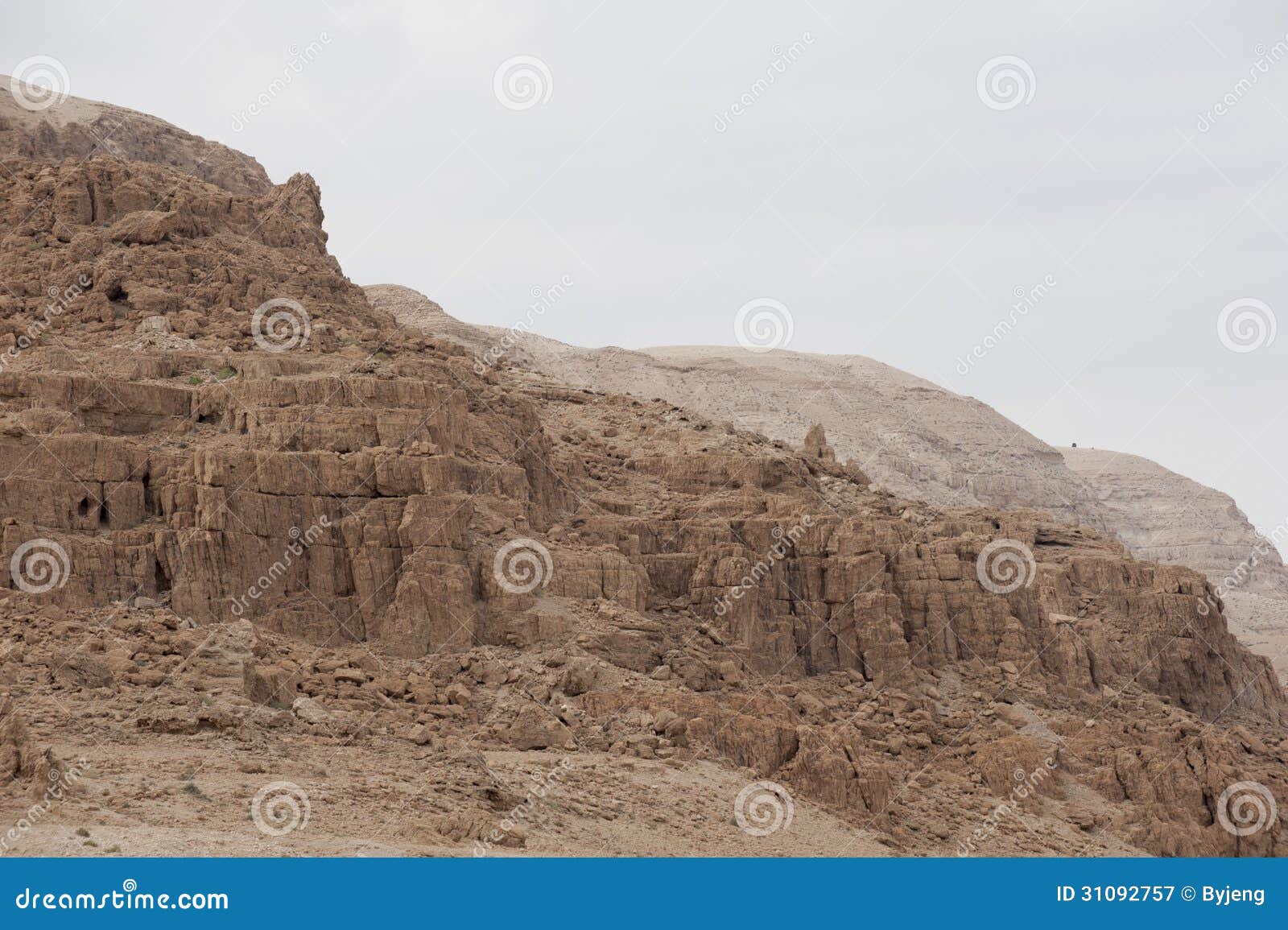 Qumran caves in Israel stock image. Image of dead, landscape - 31092757