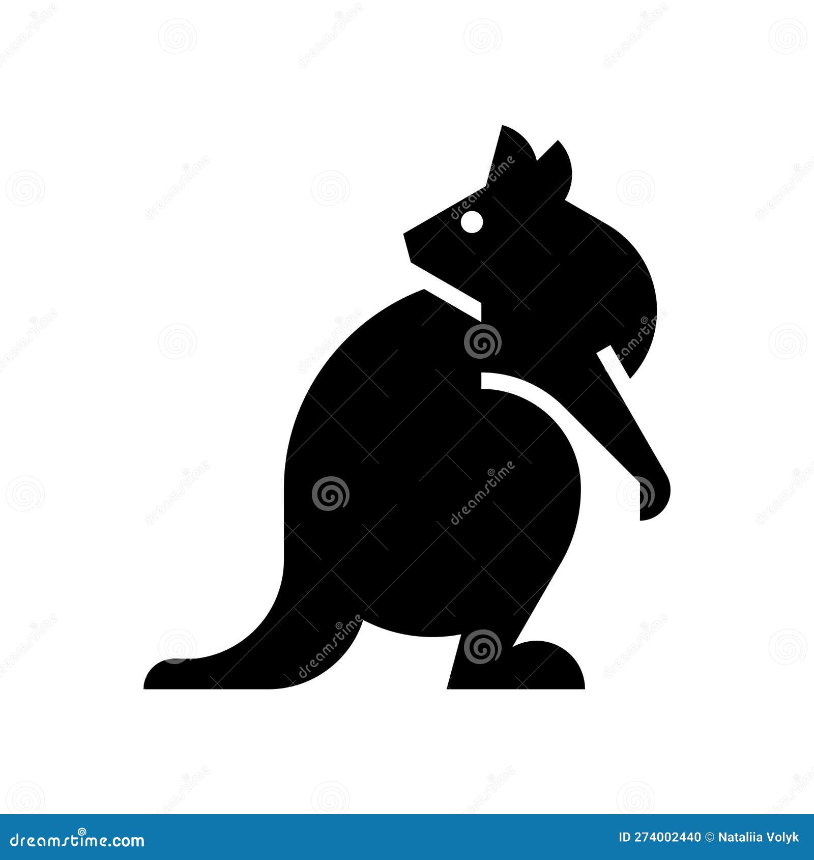 Quokka Logo stock vector. Illustration of wild, silhouette - 274002440