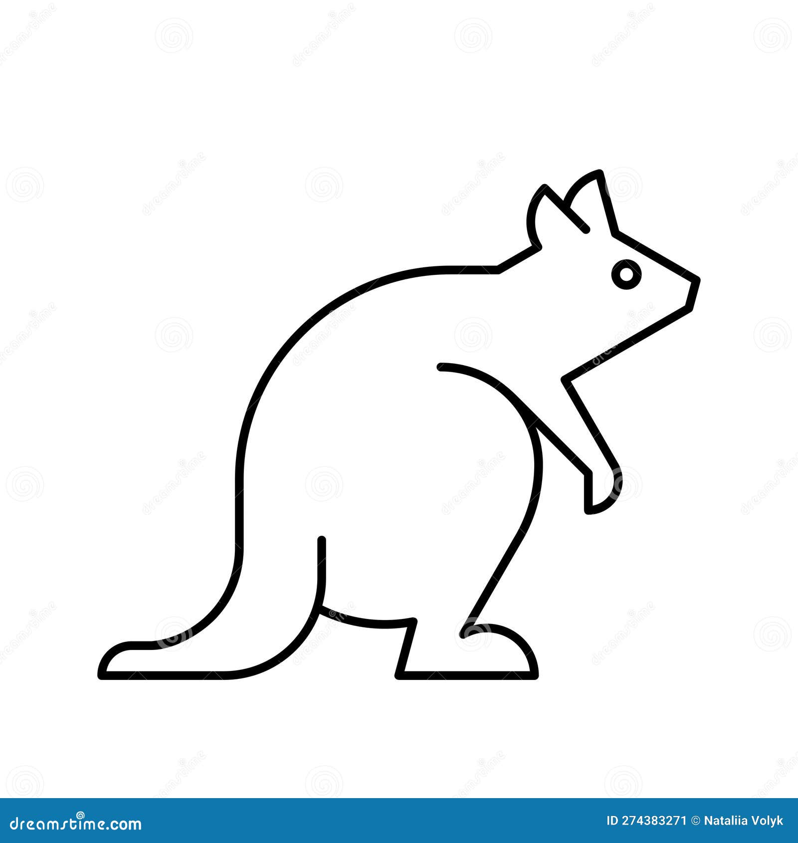 Quokka Logo stock illustration. Illustration of icon - 274383271