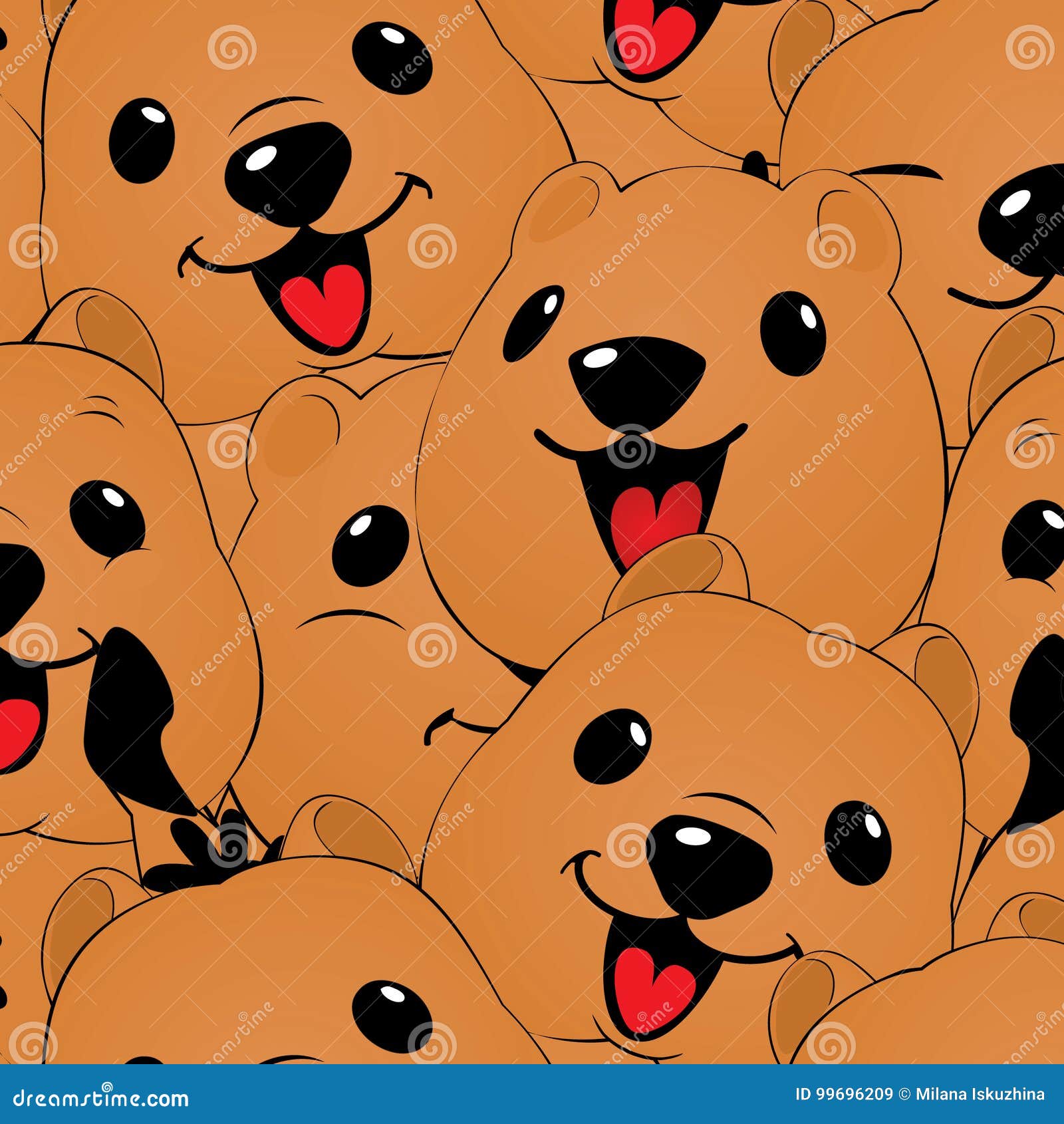 Quokka pattern stock vector. Illustration of isolated - 99696209