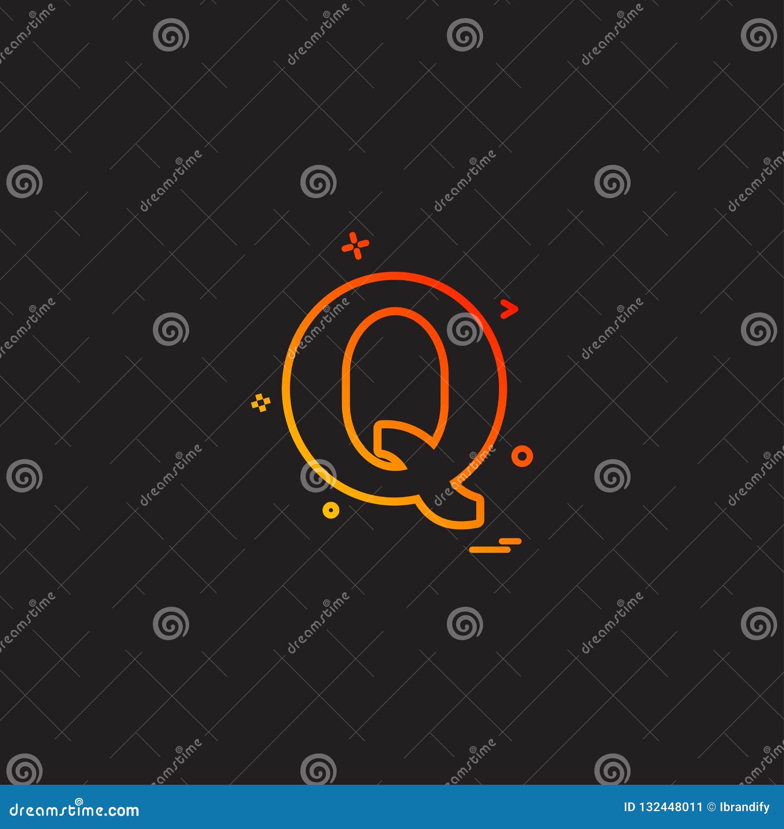 Quora icon design vector stock vector. Illustration of hand - 132448011