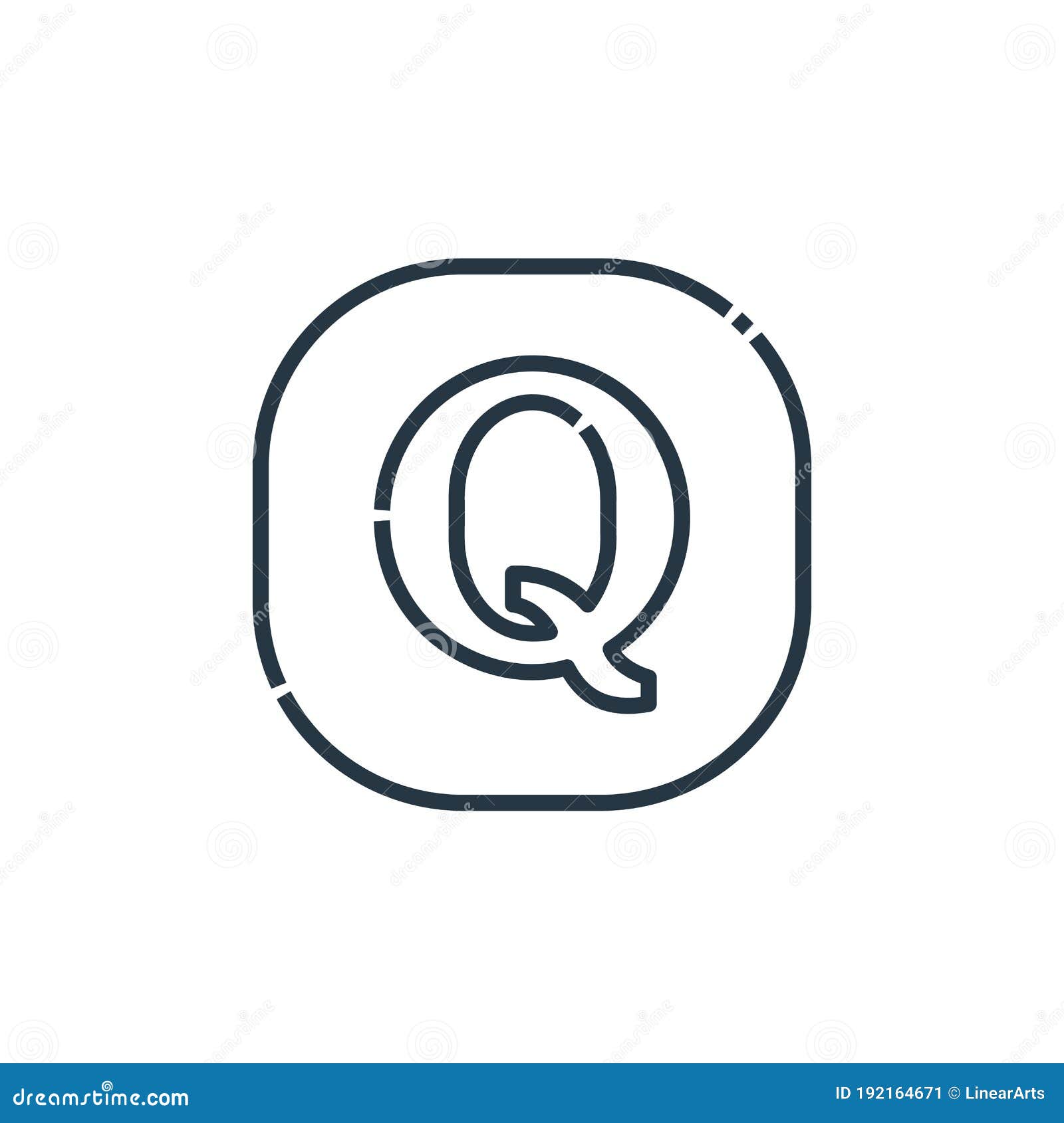 Quora Icon Vector from Social Media Logos Concept. Thin Line ...