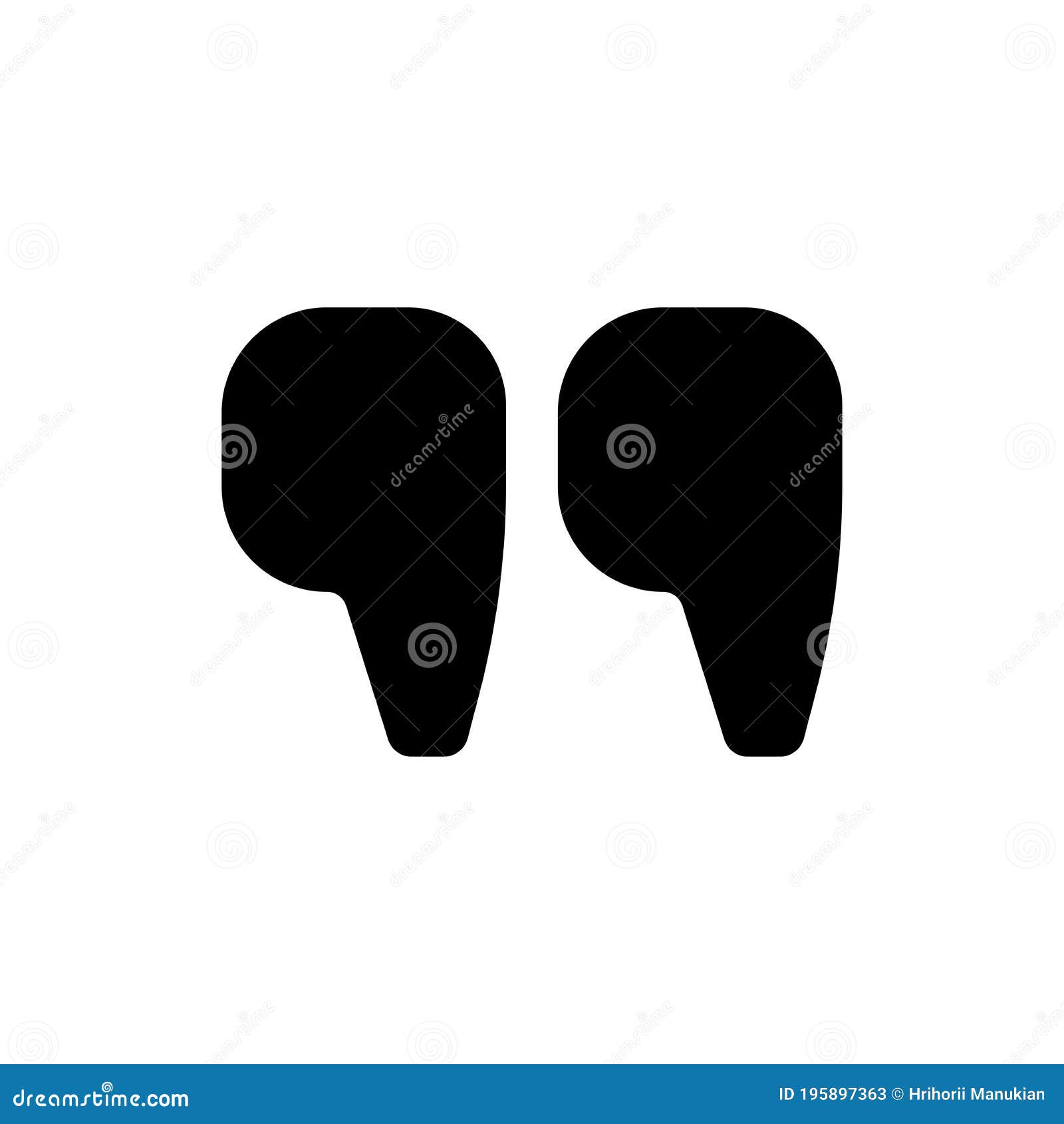 Quotation Icon. One of Set Web Icons Stock Vector - Illustration of ...