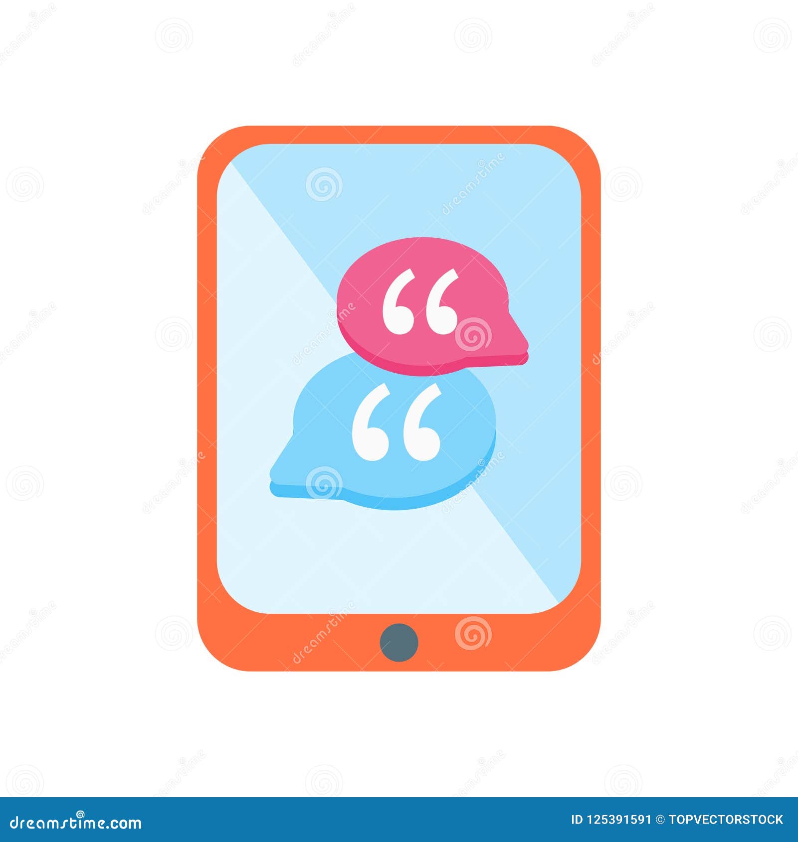 Quotation Icon Vector Isolated on White Background, Quotation Si Stock ...