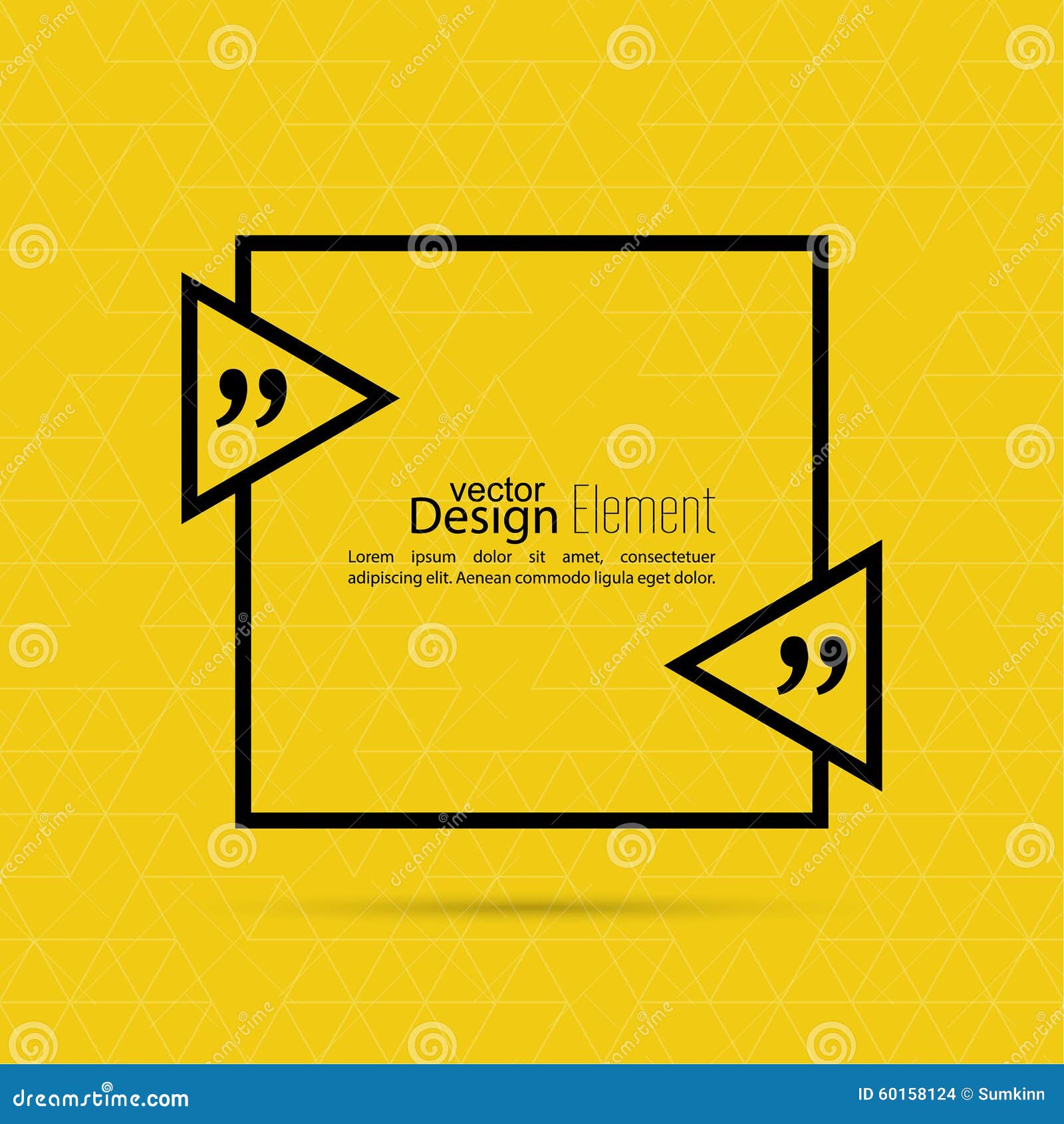 Quotation Mark Speech Bubble Stock Vector - Illustration of motivation ...