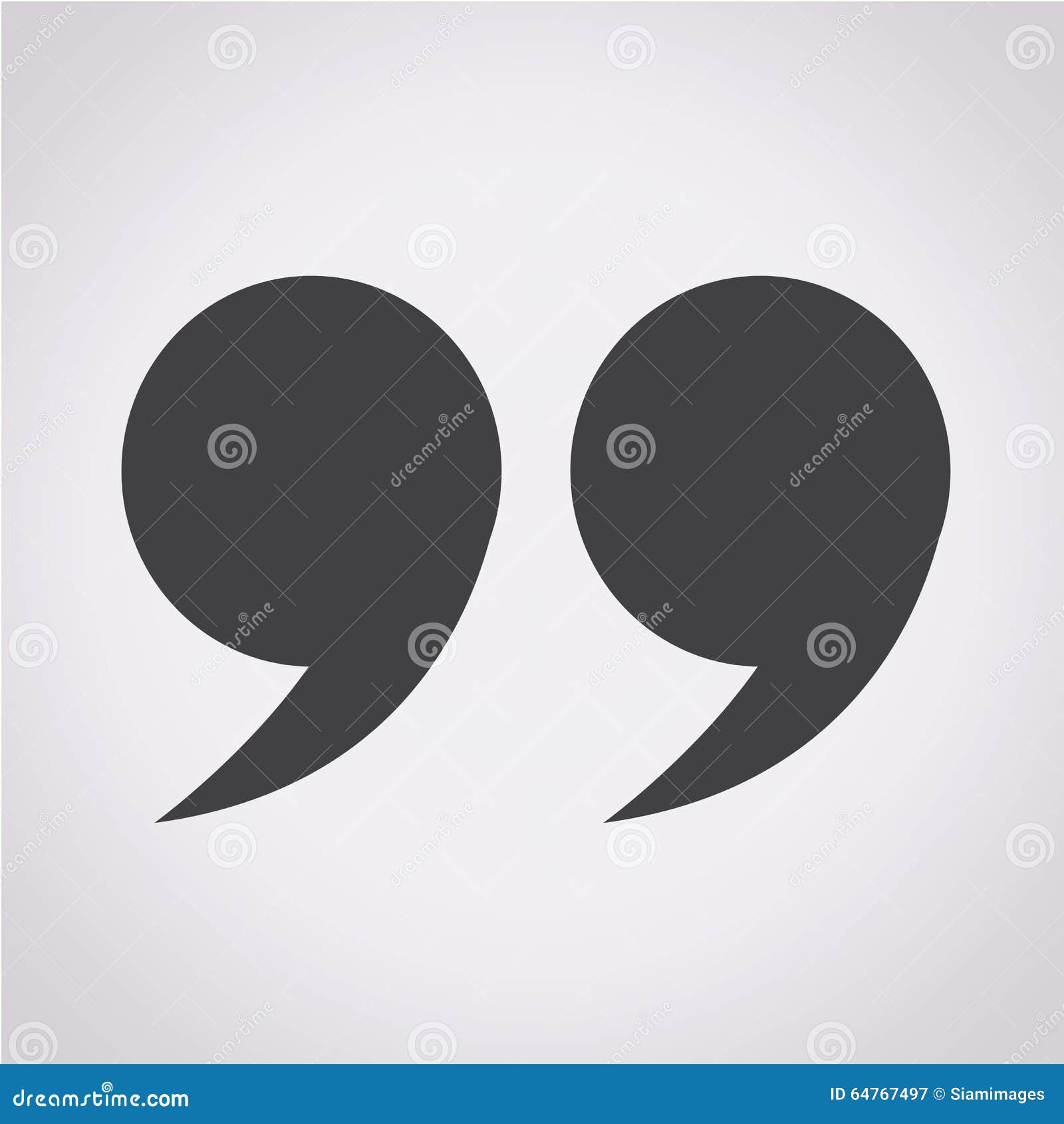 The Quotation Mark Speech Bubble Icon. Quotes, Citation, Opinion Symbol ...
