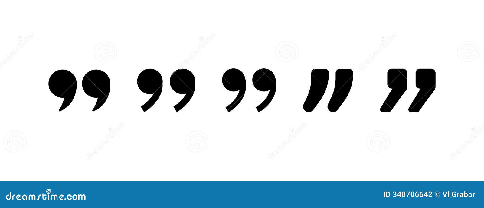 Quotes Icon Set. Quote Symbol And Mark Quote. Quotemarks Outline Vector ...