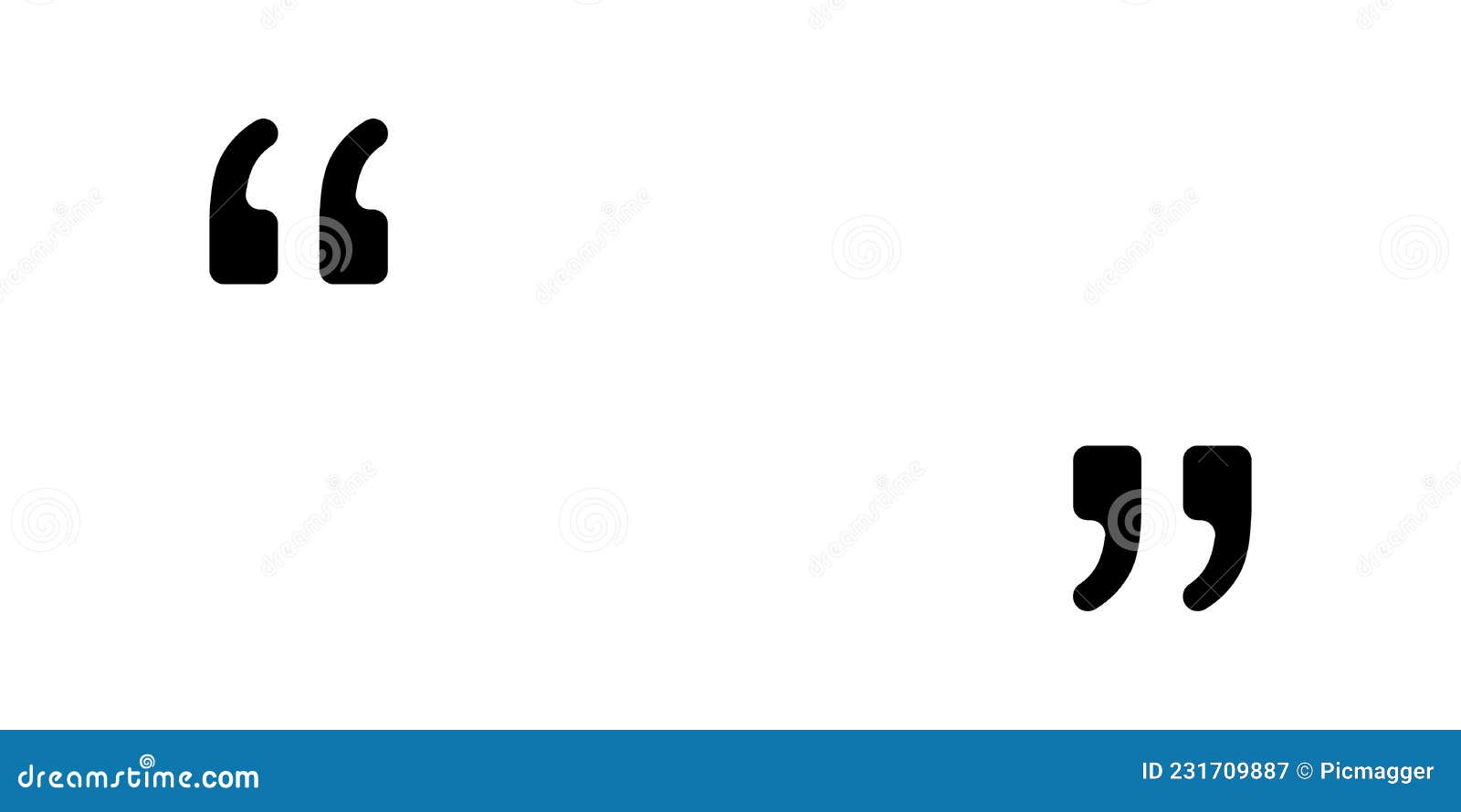Quotation marks vector stock vector. Illustration of diagram - 231709887