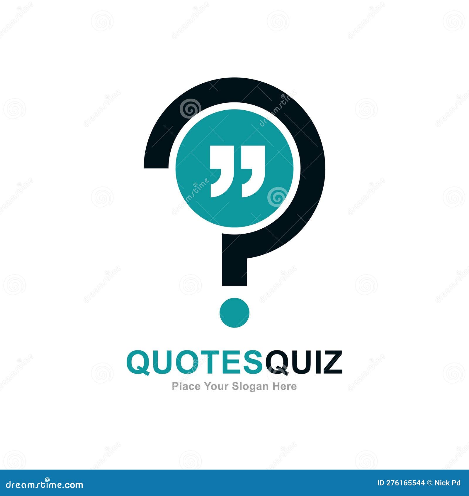 Quotation Question Vector Logo Design Icon Stock Vector - Illustration ...