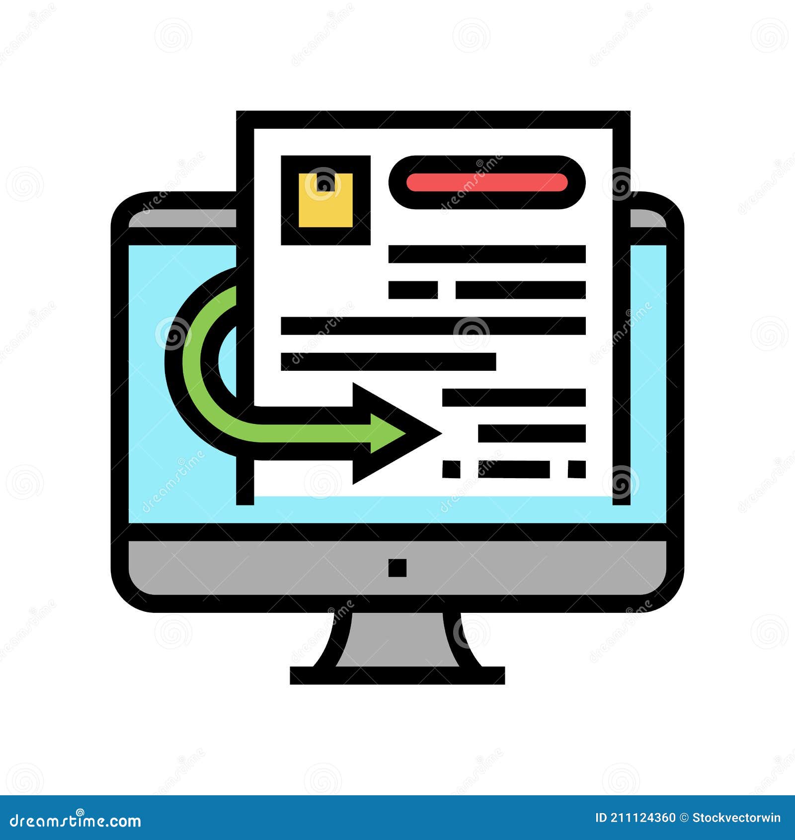 Quotation Requests Color Icon Vector Illustration Stock Vector ...