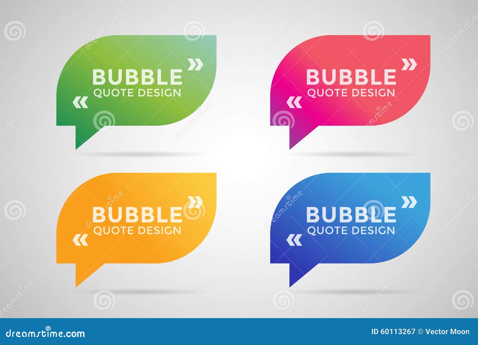 Quote Blank Template Bubble Empty Design Cartoon Vector | CartoonDealer ...