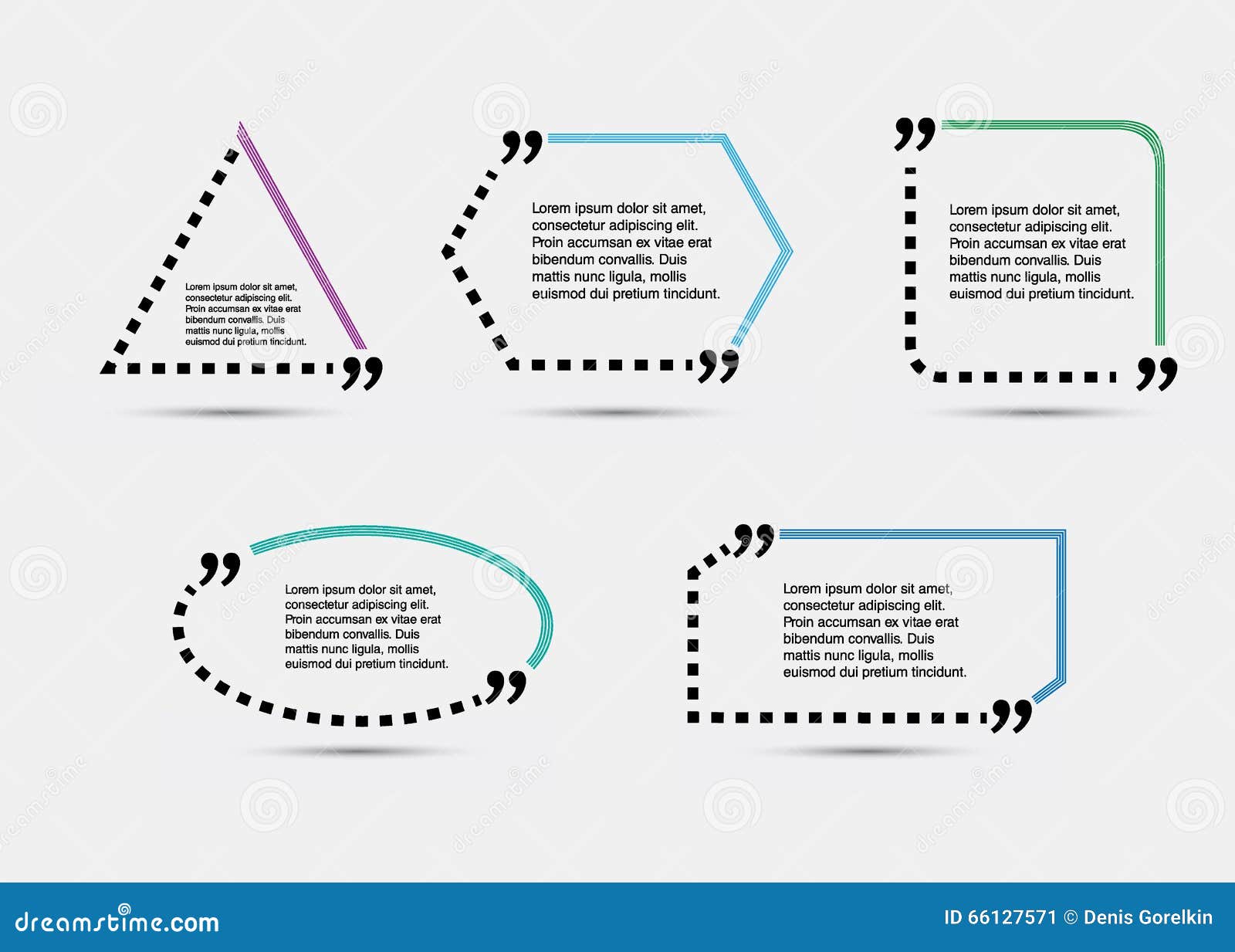 Quote blank template. stock vector. Illustration of comment - 66127571