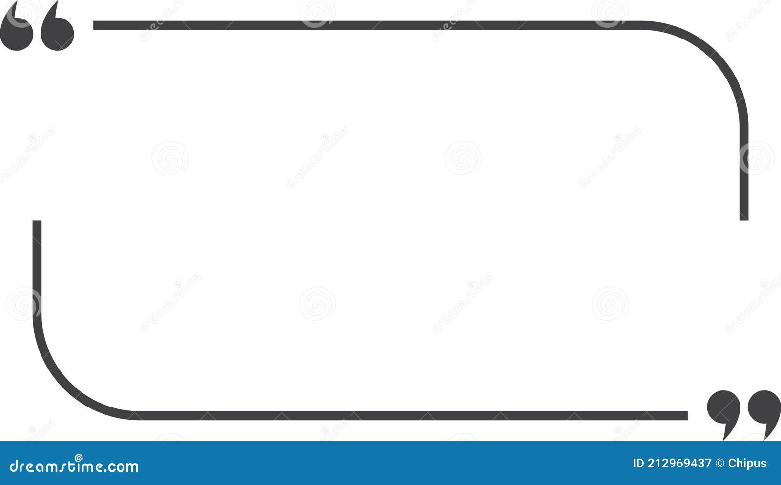 Quote Box or Bubbles in Flat Style. Stock Vector - Illustration of form ...