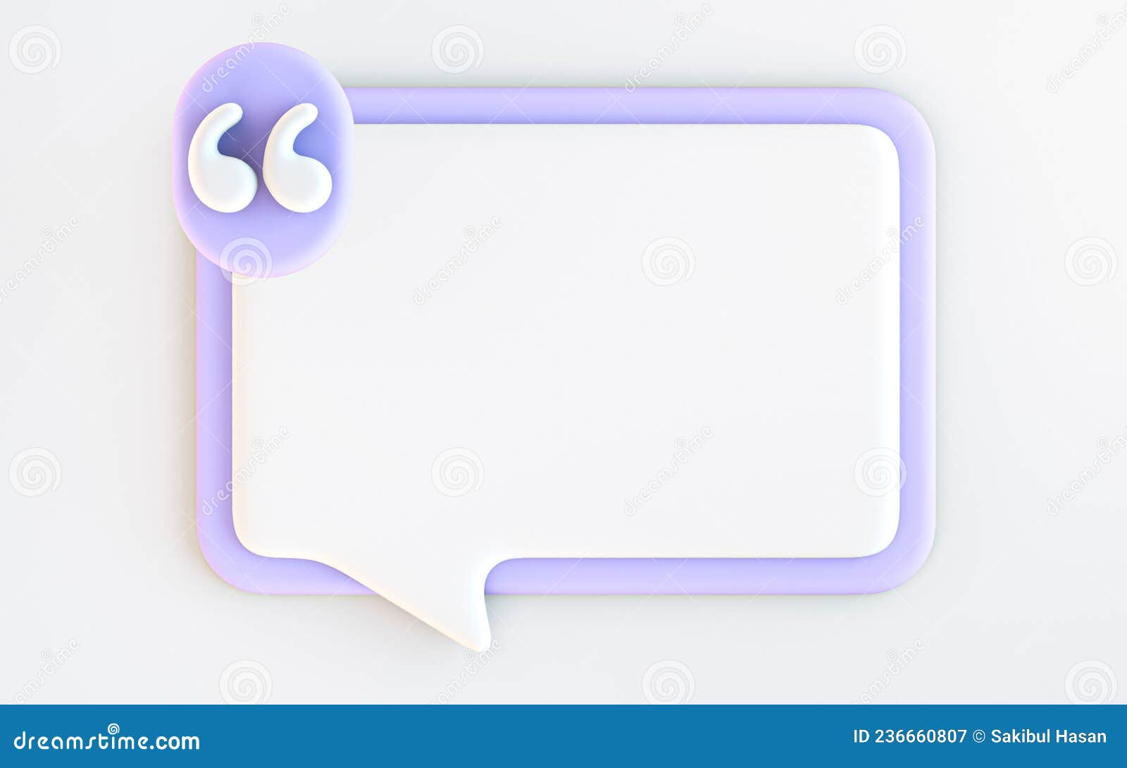 Quote Box Frame Background Empty Space Blogging Template Stock ...