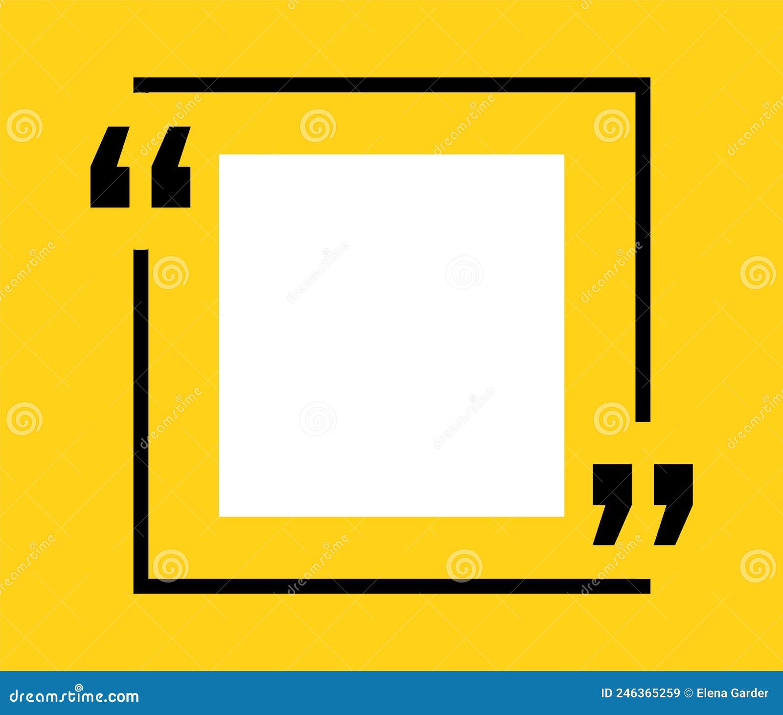 Quote Box Frames Set. Textbox Frame Design Template Stock Vector ...