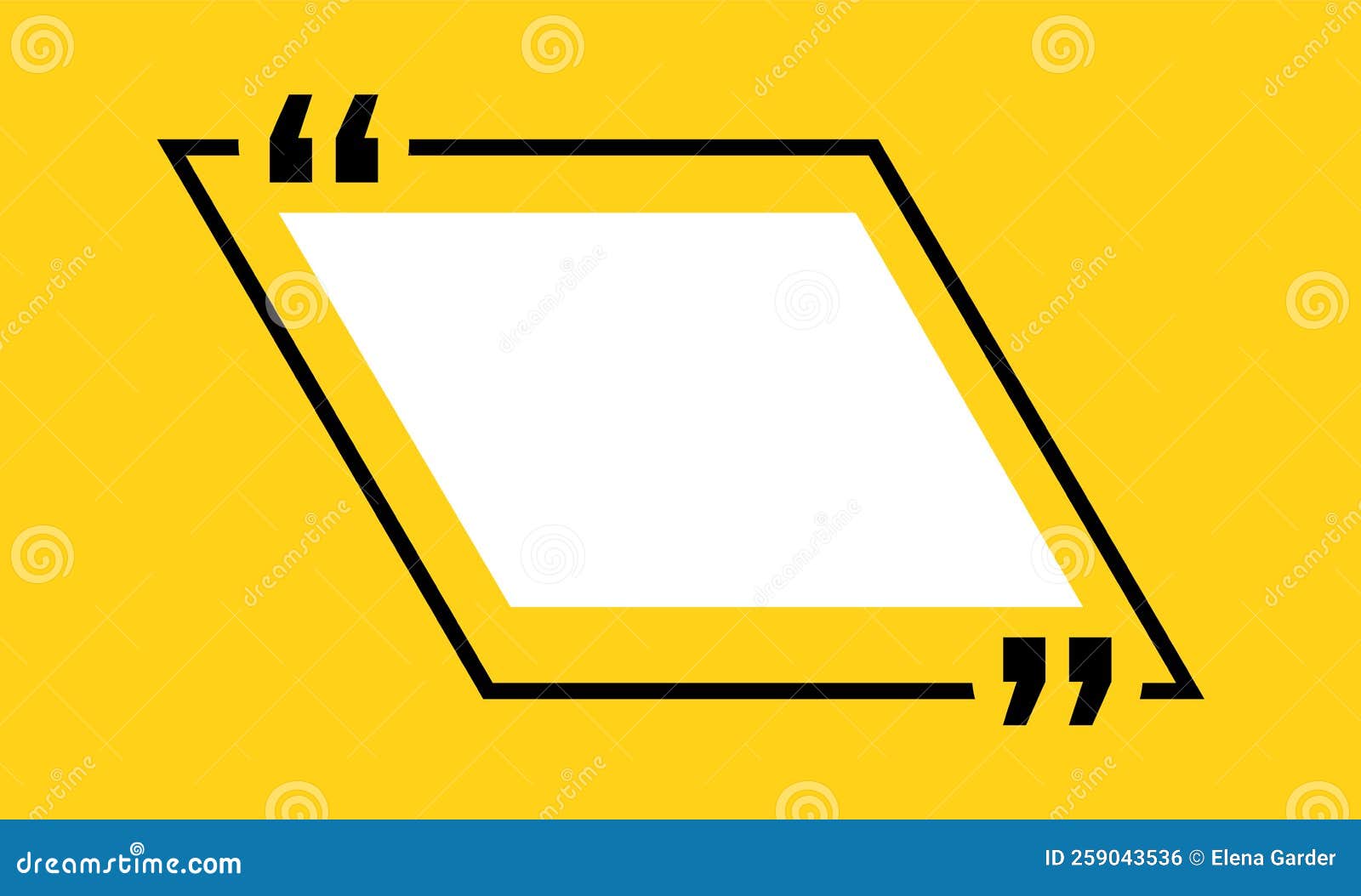 Quote Box Frames Set. Textbox Frame Design Template Stock Vector - Illustration of mark ...