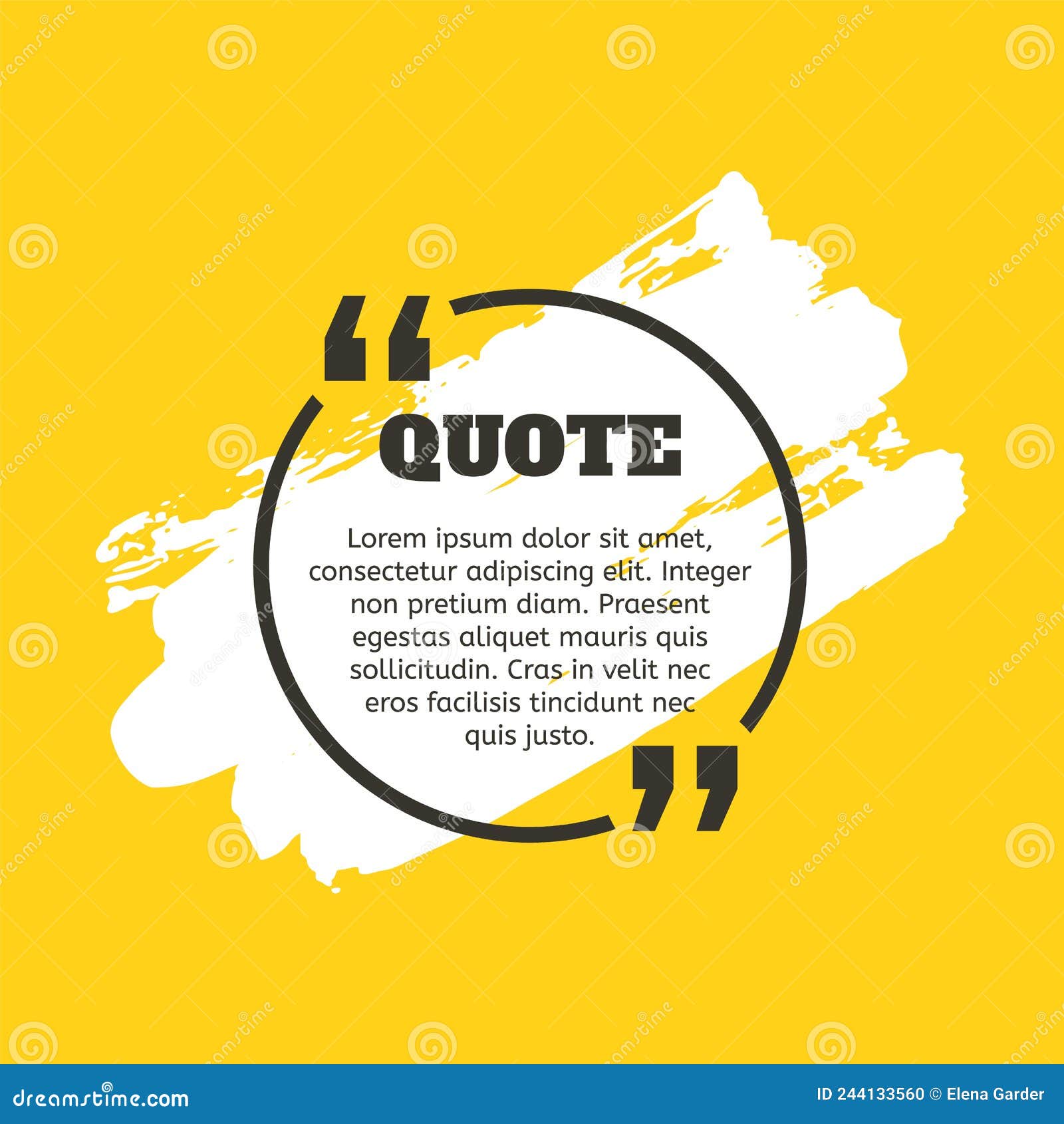Quote Box Frames Set. Textbox Frame Design Template. Vector Comment ...